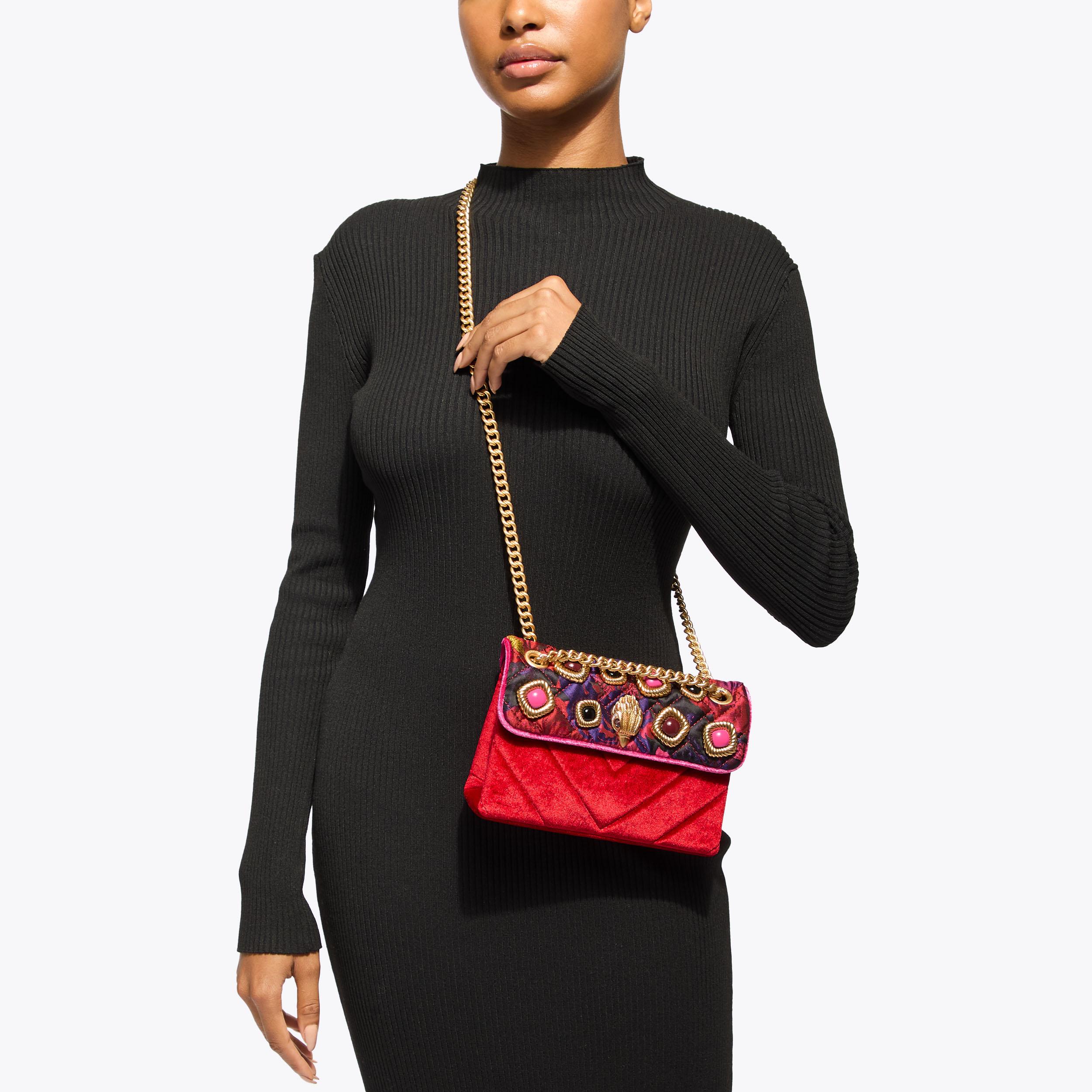 MINI KENSINGTON GEMS Embroidered Cross Body Bag by KURT GEIGER LONDON