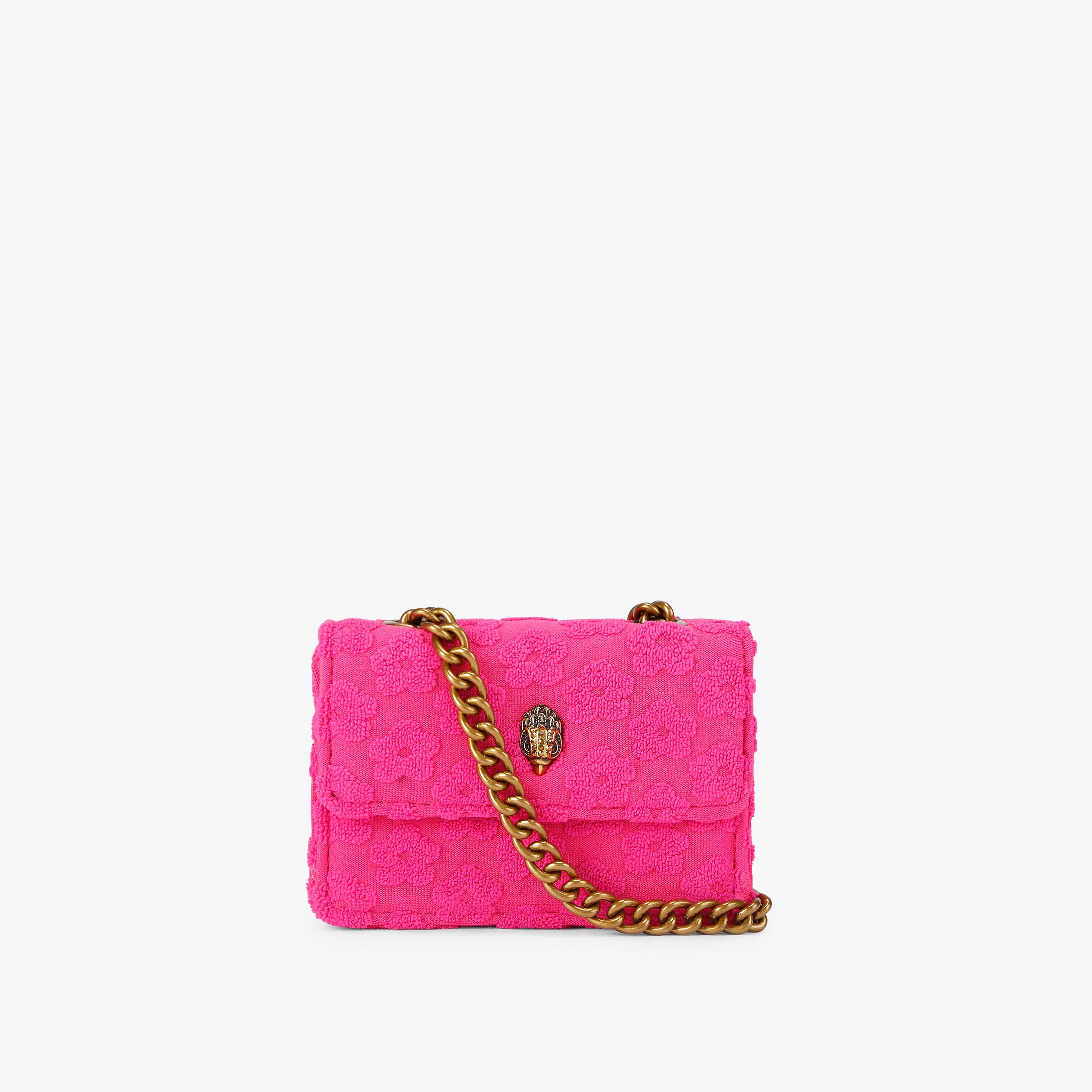 MICRO KENSINGTON Silver Glitter Micro Bag by KURT GEIGER LONDON