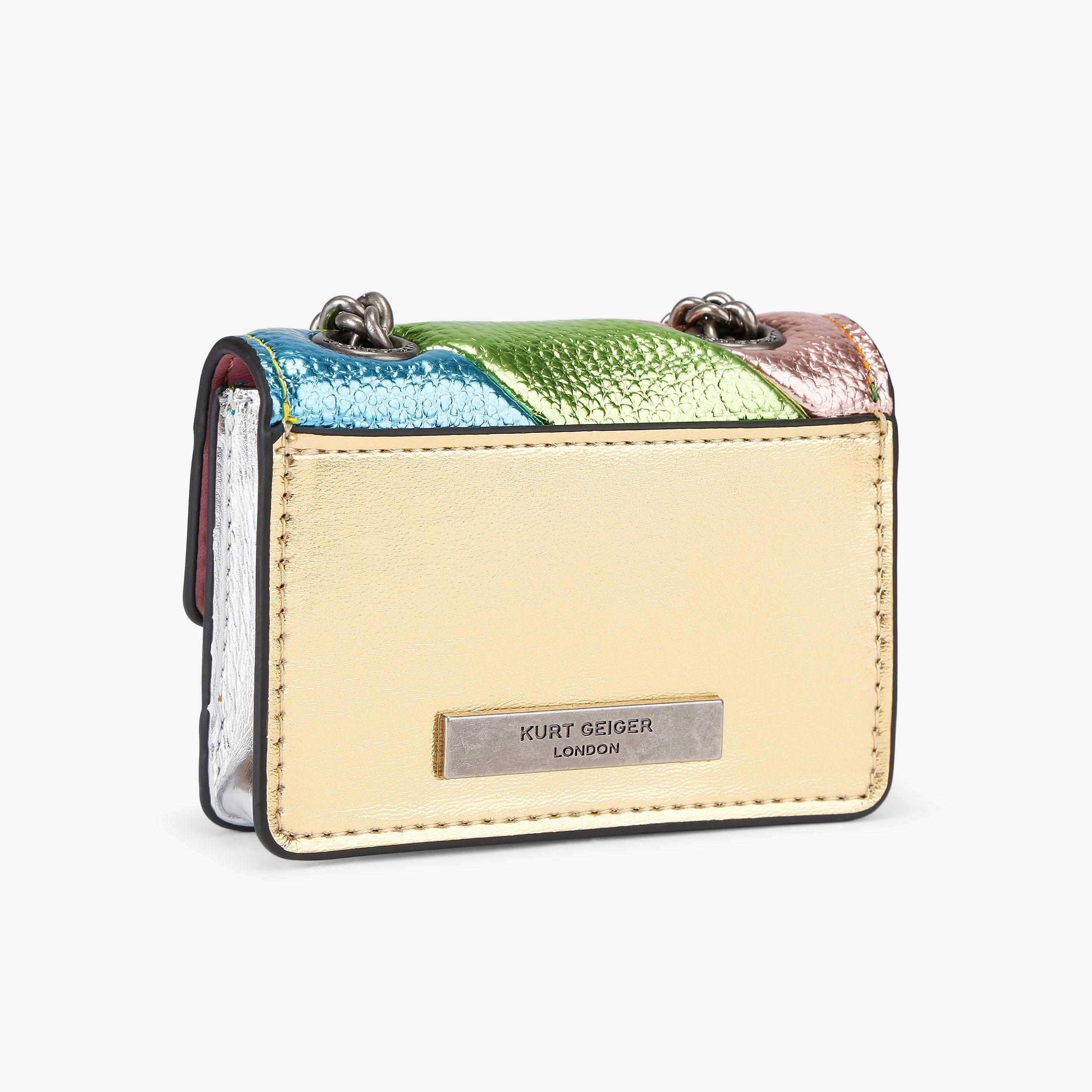 MICRO KENSINGTON L Pebble Grain Cross Body Bag by KURT GEIGER LONDON
