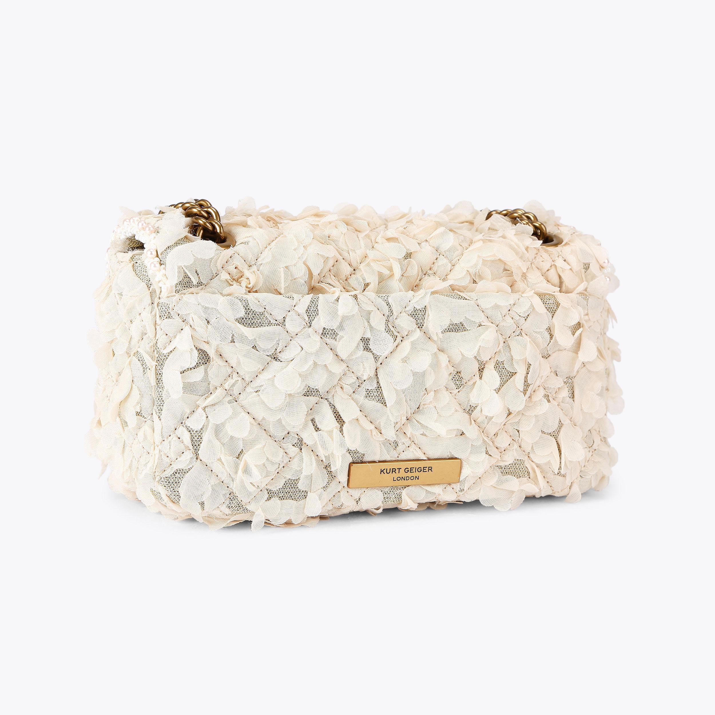 MINI PIMLICO BAG Textured Bone Cross Body Bag by KURT GEIGER LONDON