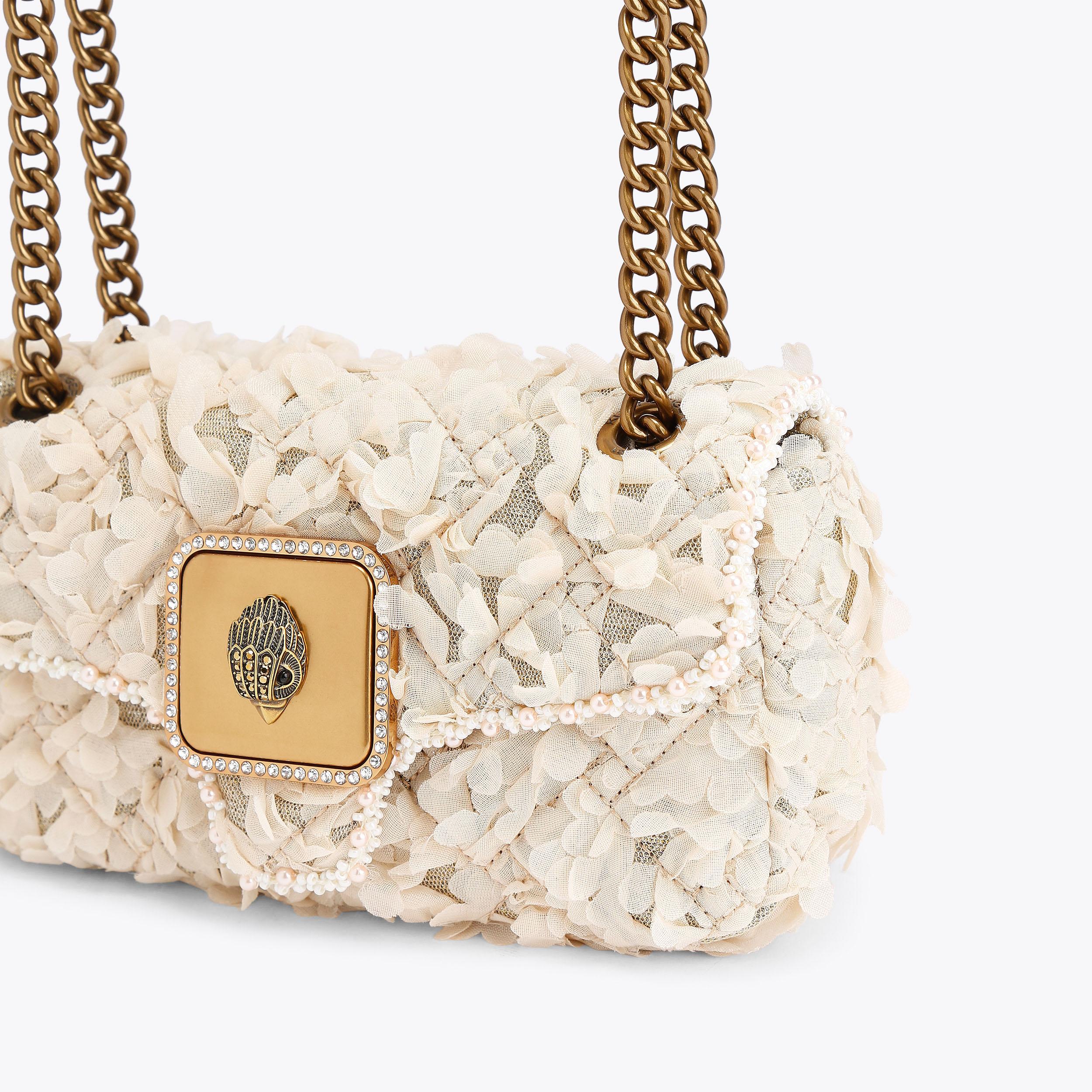 MINI PIMLICO BAG Textured Bone Cross Body Bag by KURT GEIGER LONDON