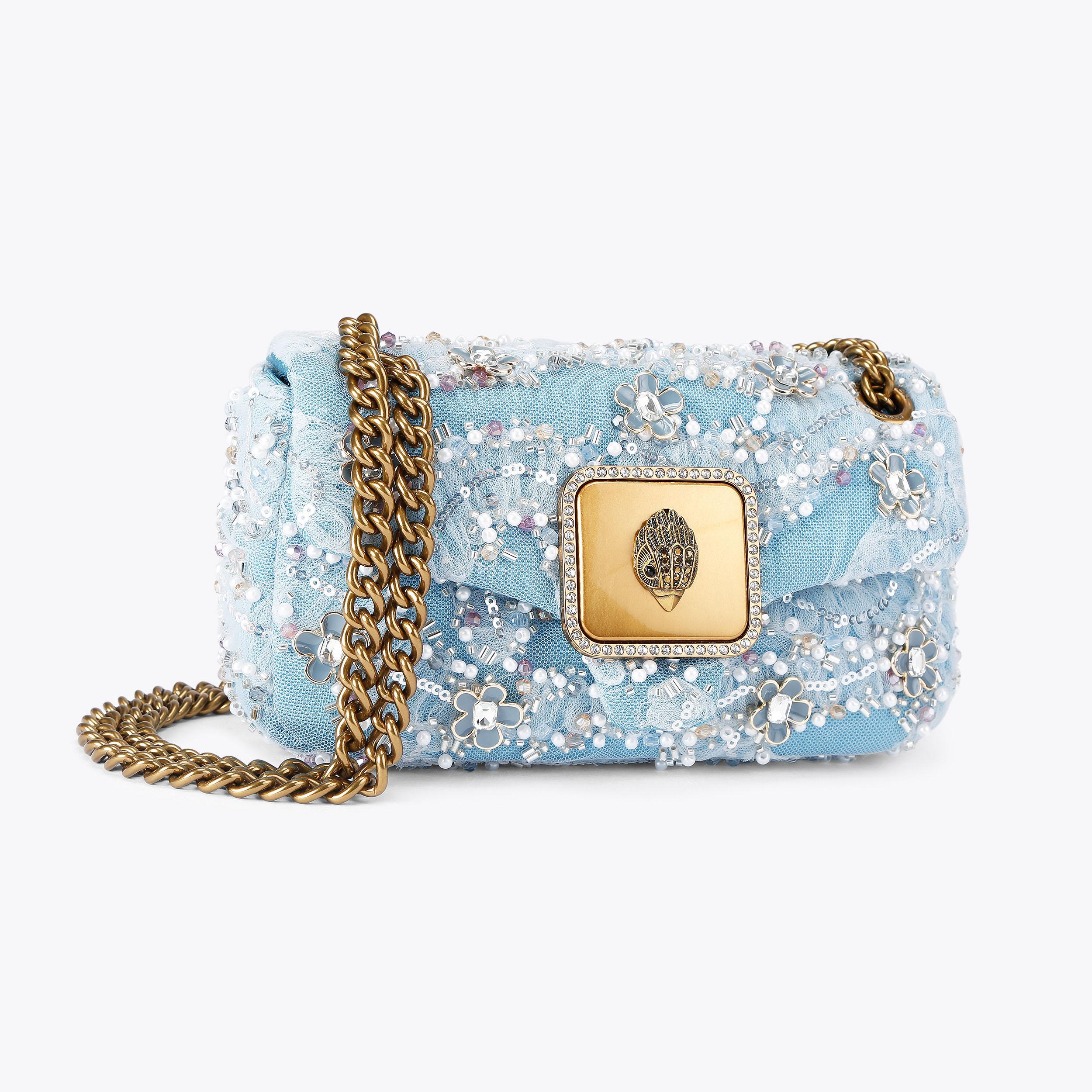MINI PIMLICO BAG Pale Blue Cross Body Bag by KURT GEIGER LONDON