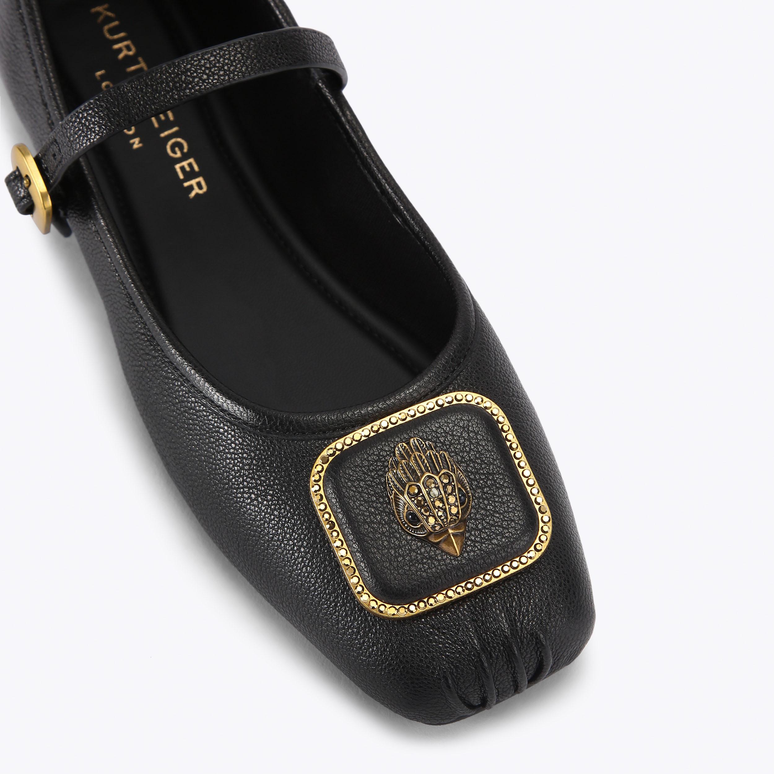 PIMLICO BALLERINA Pebble Grain Ballet Flat by KURT GEIGER LONDON