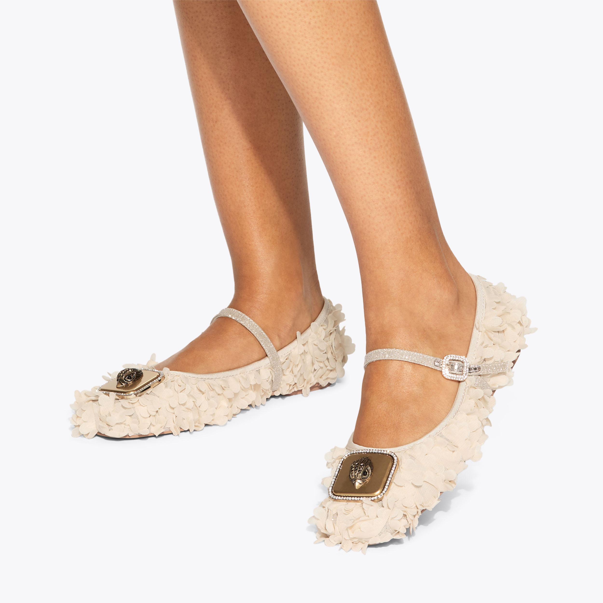 PIMLICO BALLERINA Fabric Floral Ballerina Flat by KURT GEIGER LONDON