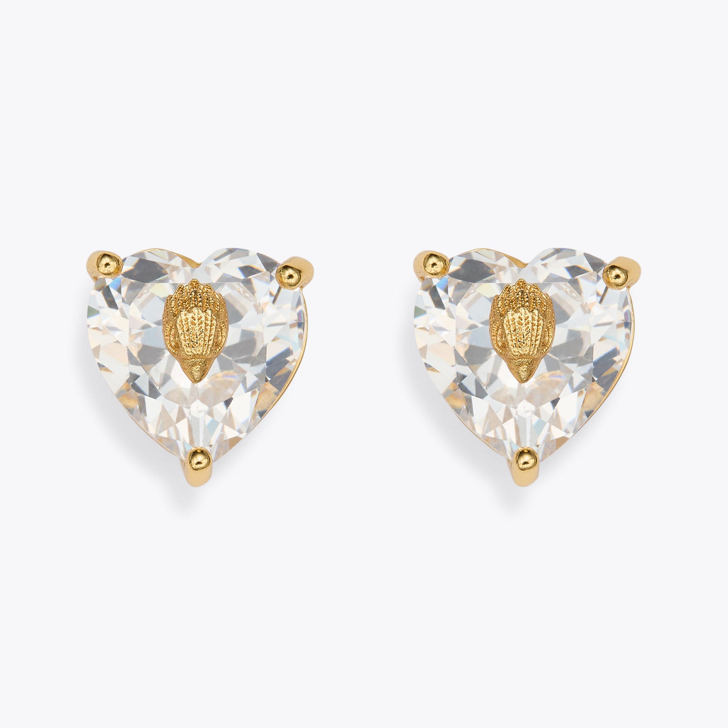 CRYSTAL HEART STUDS by KURT GEIGER LONDON