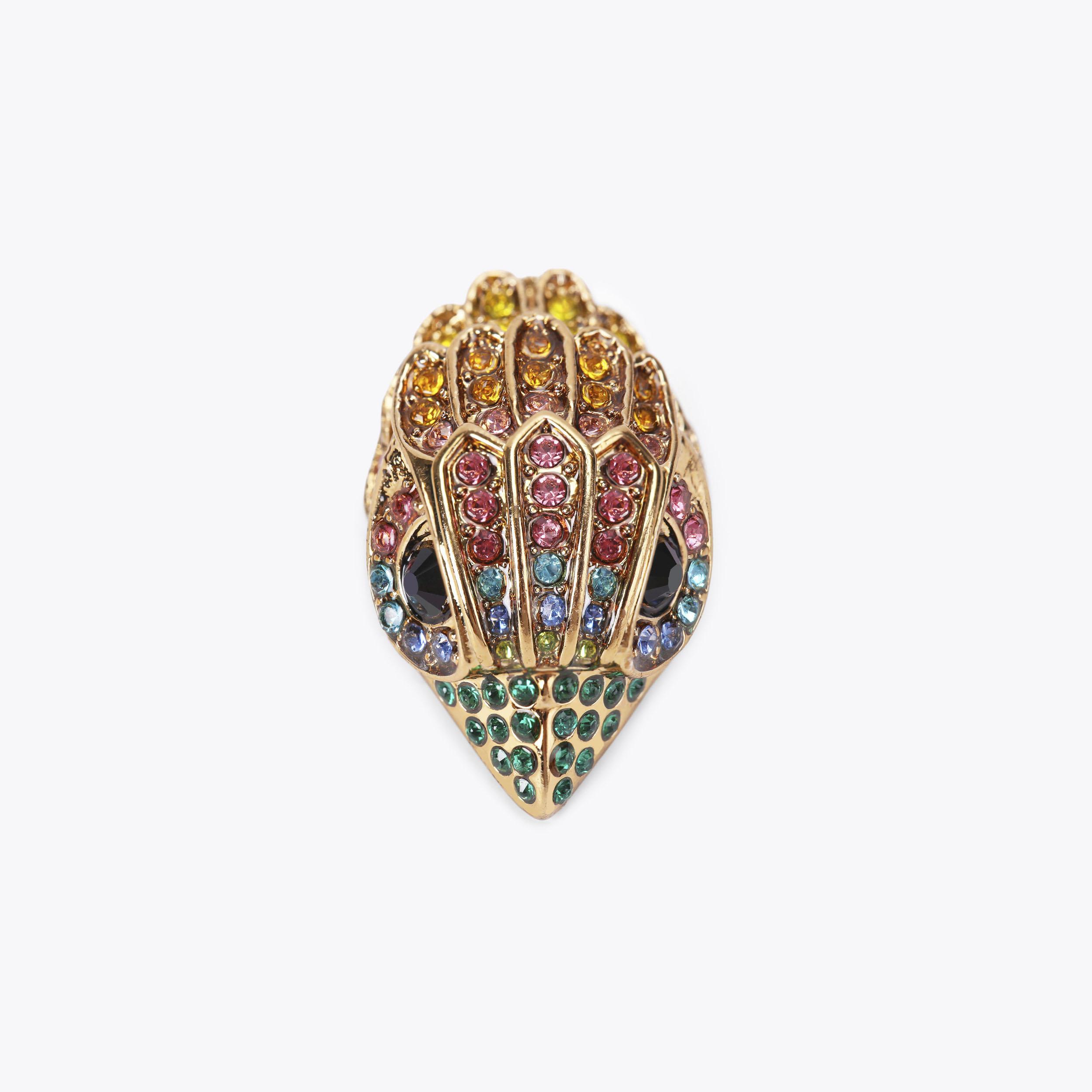 EAGLE PIN Gold Crystal Head Attach by KURT GEIGER LONDON