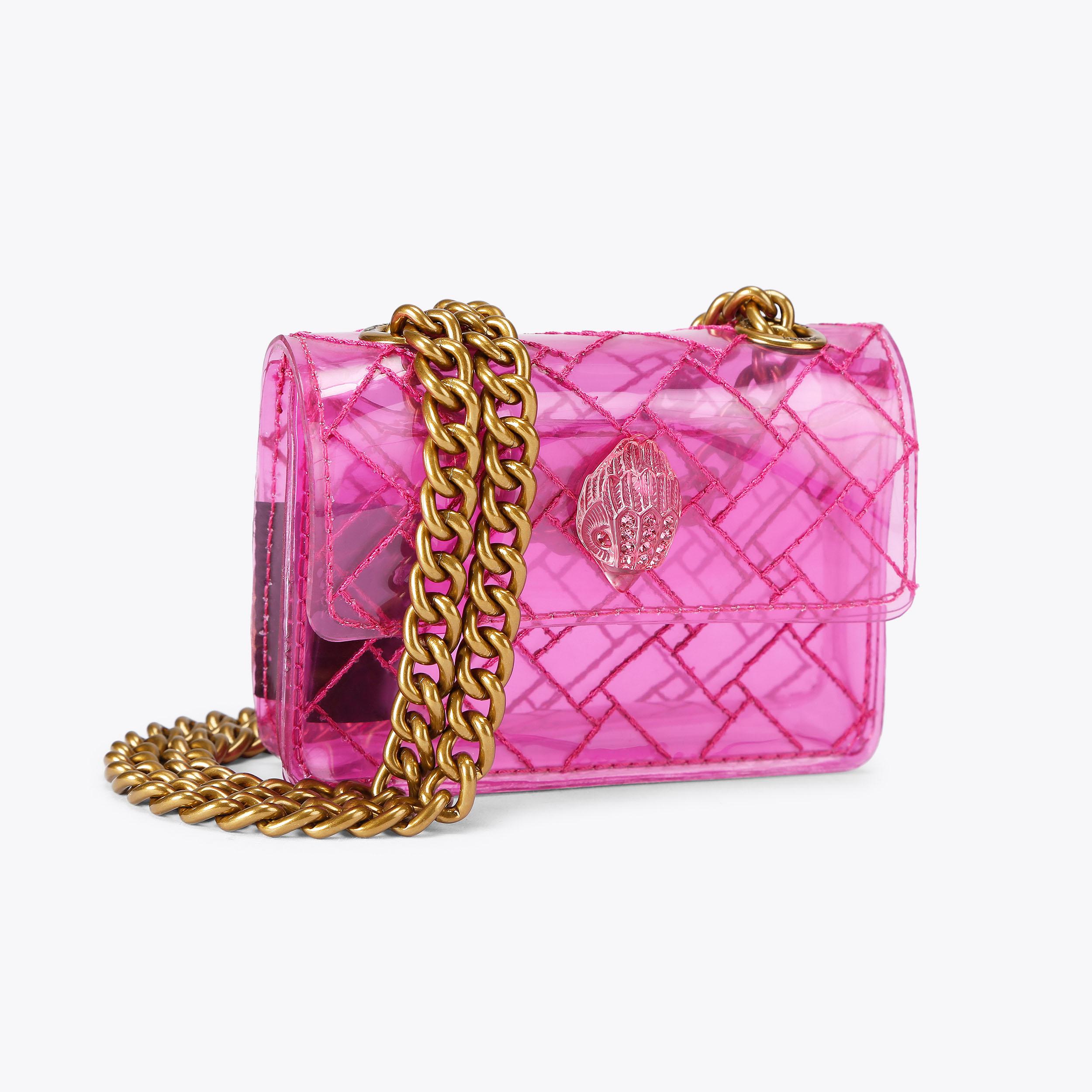MICRO KENSINGTON VINYL Vinyl Pink Kensington Bag by Kurt Geiger London