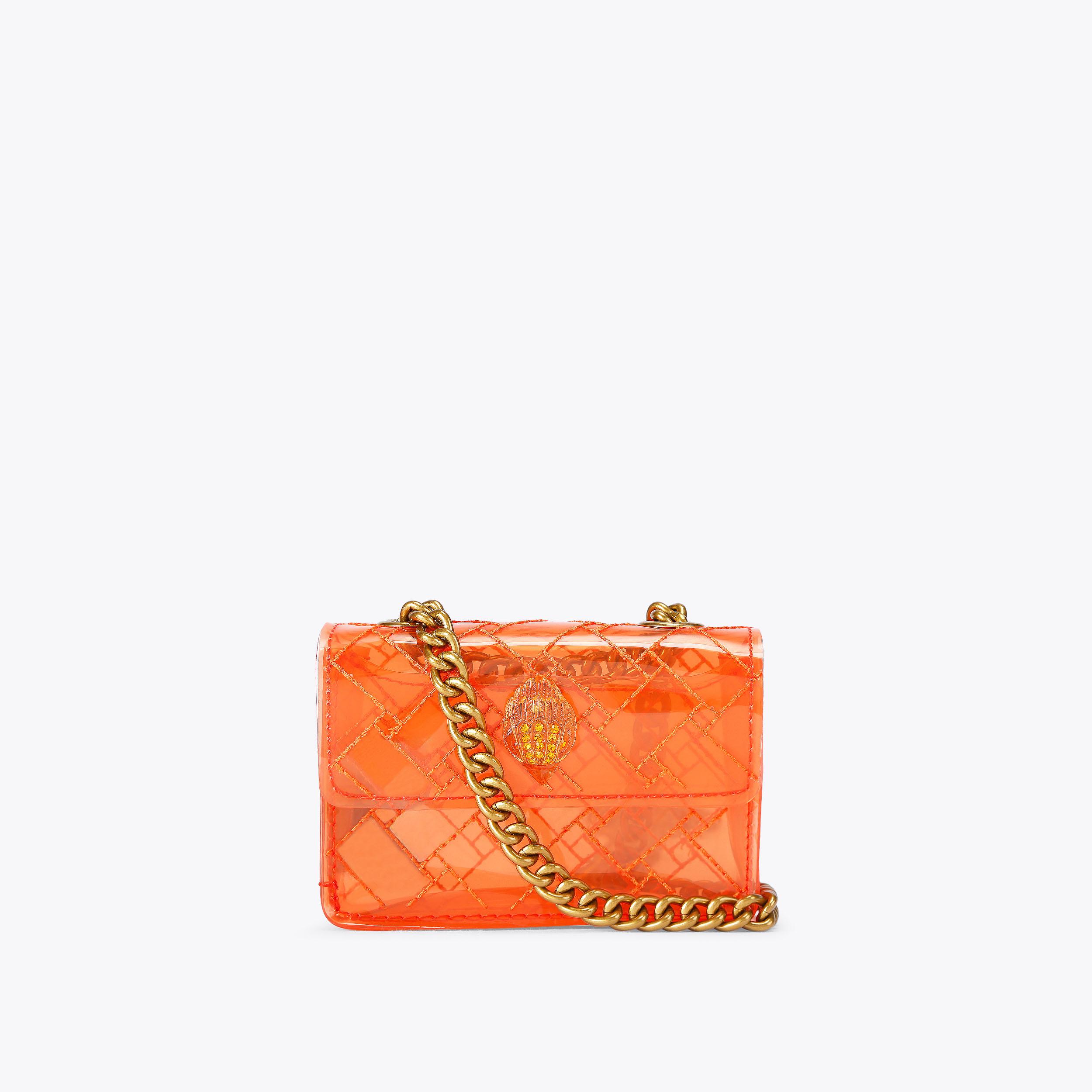 MICRO KENSINGTON Silver Glitter Micro Bag by KURT GEIGER LONDON