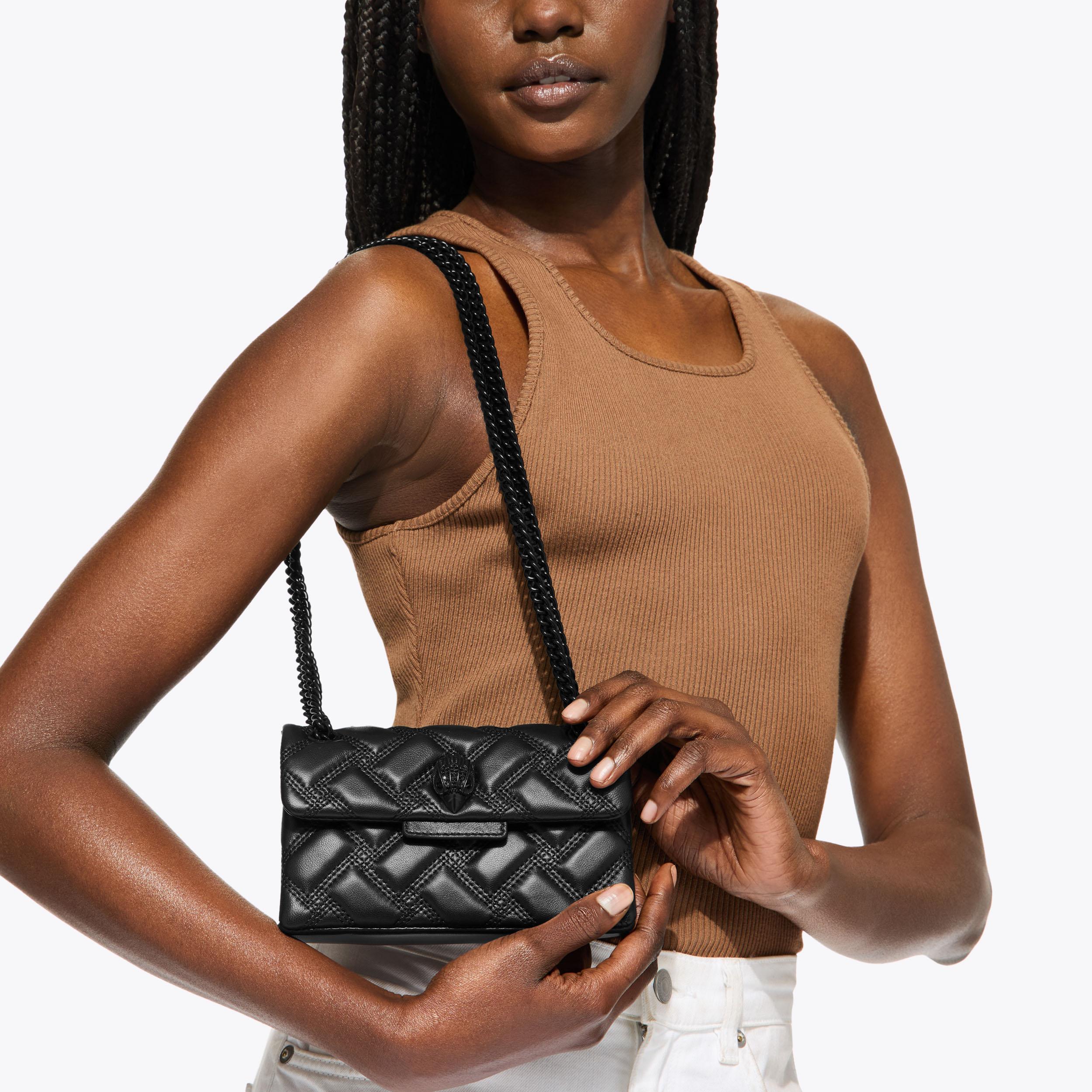 KENSINGTON DR 17 Black Drench Cross Body Bag by Kurt Geiger London