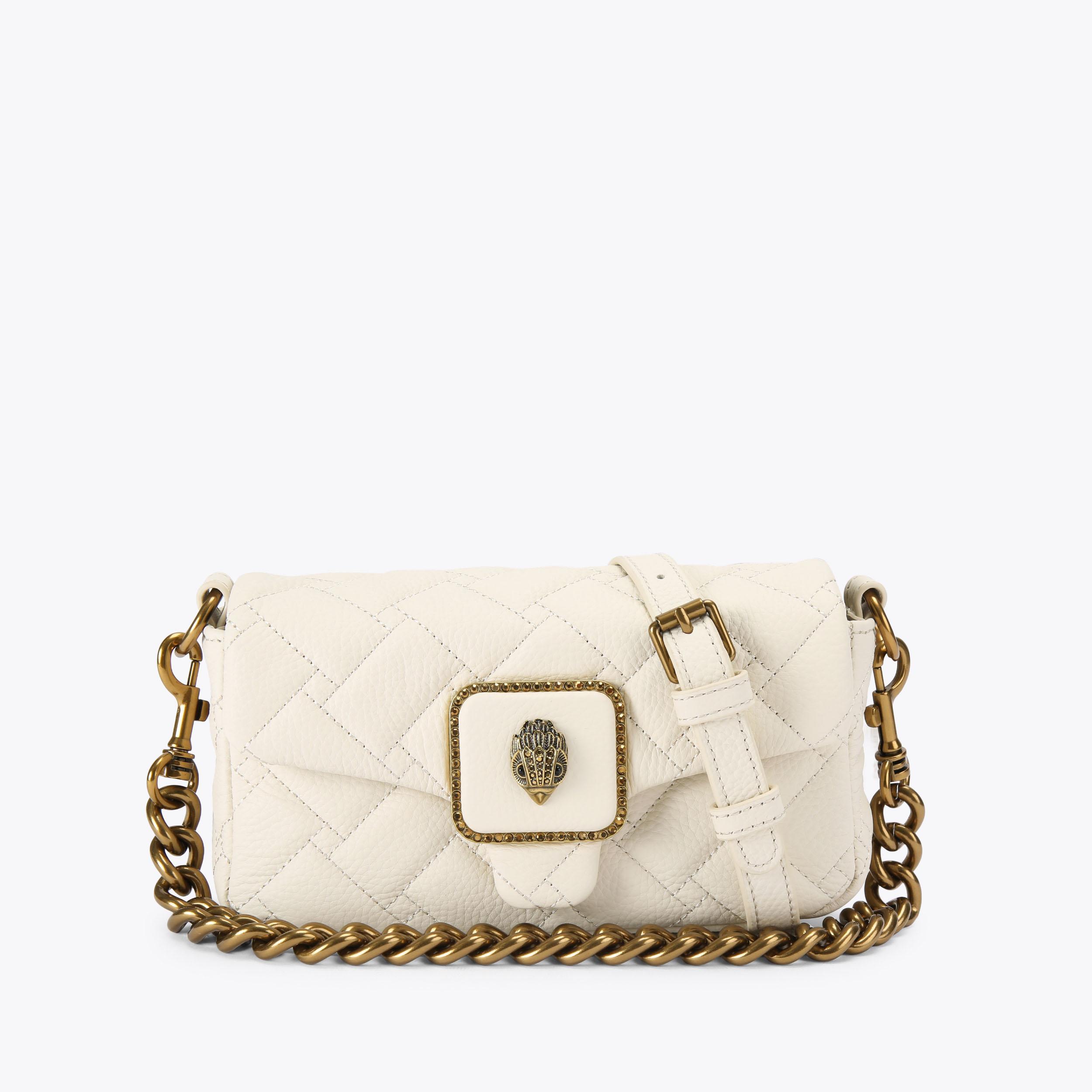 MINI PIMLICO BAG Textured Bone Cross Body Bag by KURT GEIGER LONDON