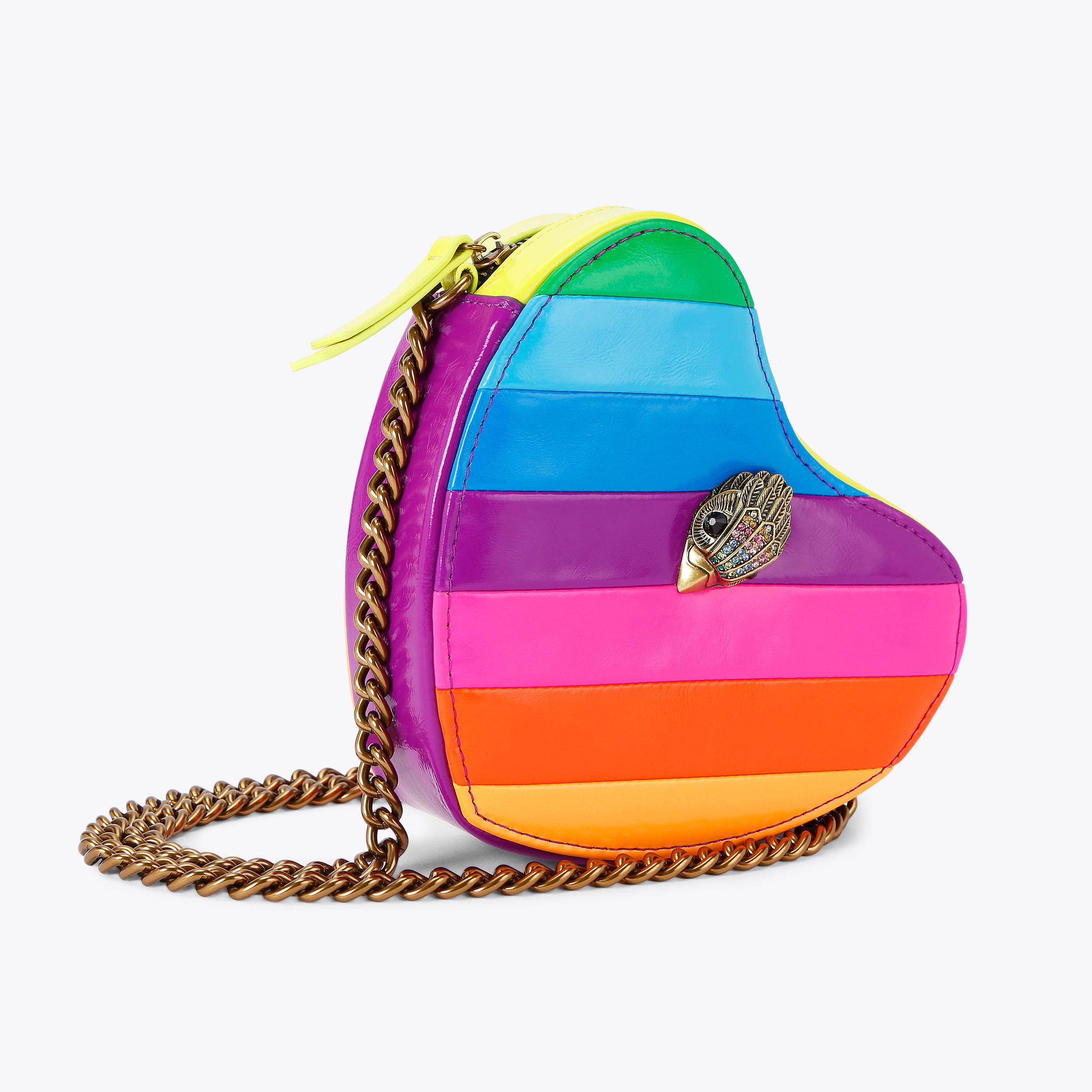 KENSINGTON HEART X BODY Neon Cross Body Purse by KURT GEIGER LONDON