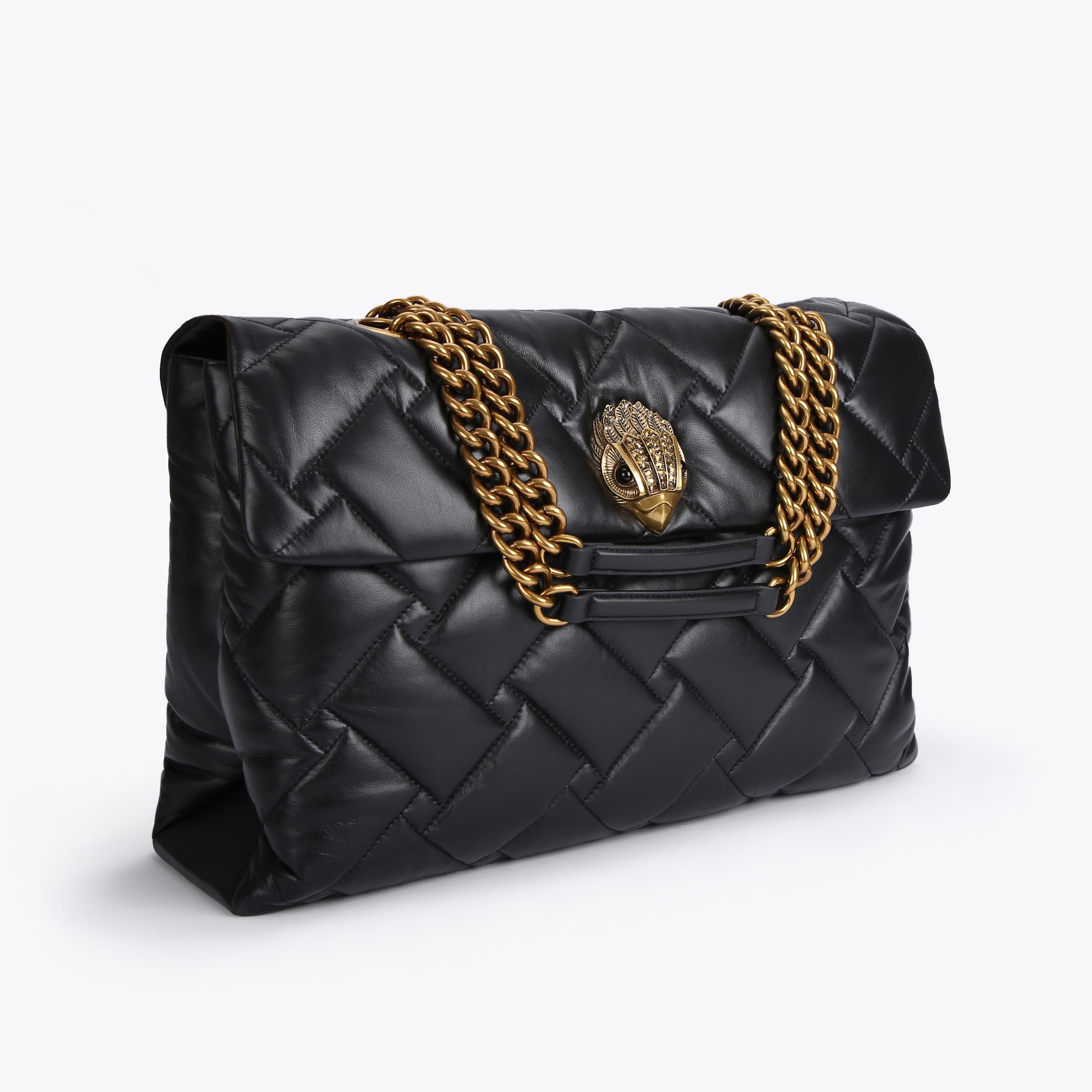 MACRO KENSINGTON SOFT BAG Black Quilted Leather Oversized Purse by KURT ...