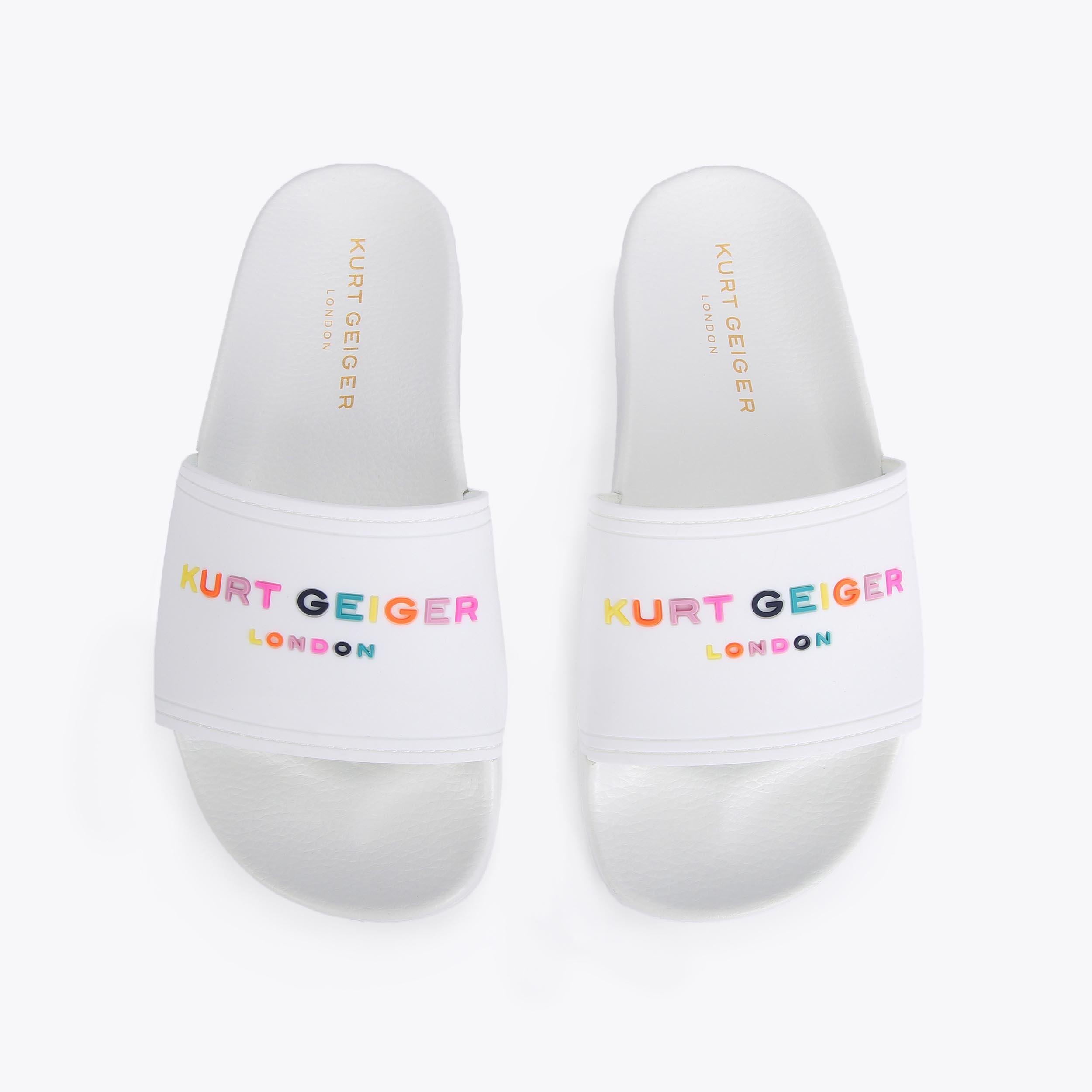 KGL POOL SLIDER White Pool Sliders by KURT GEIGER LONDON