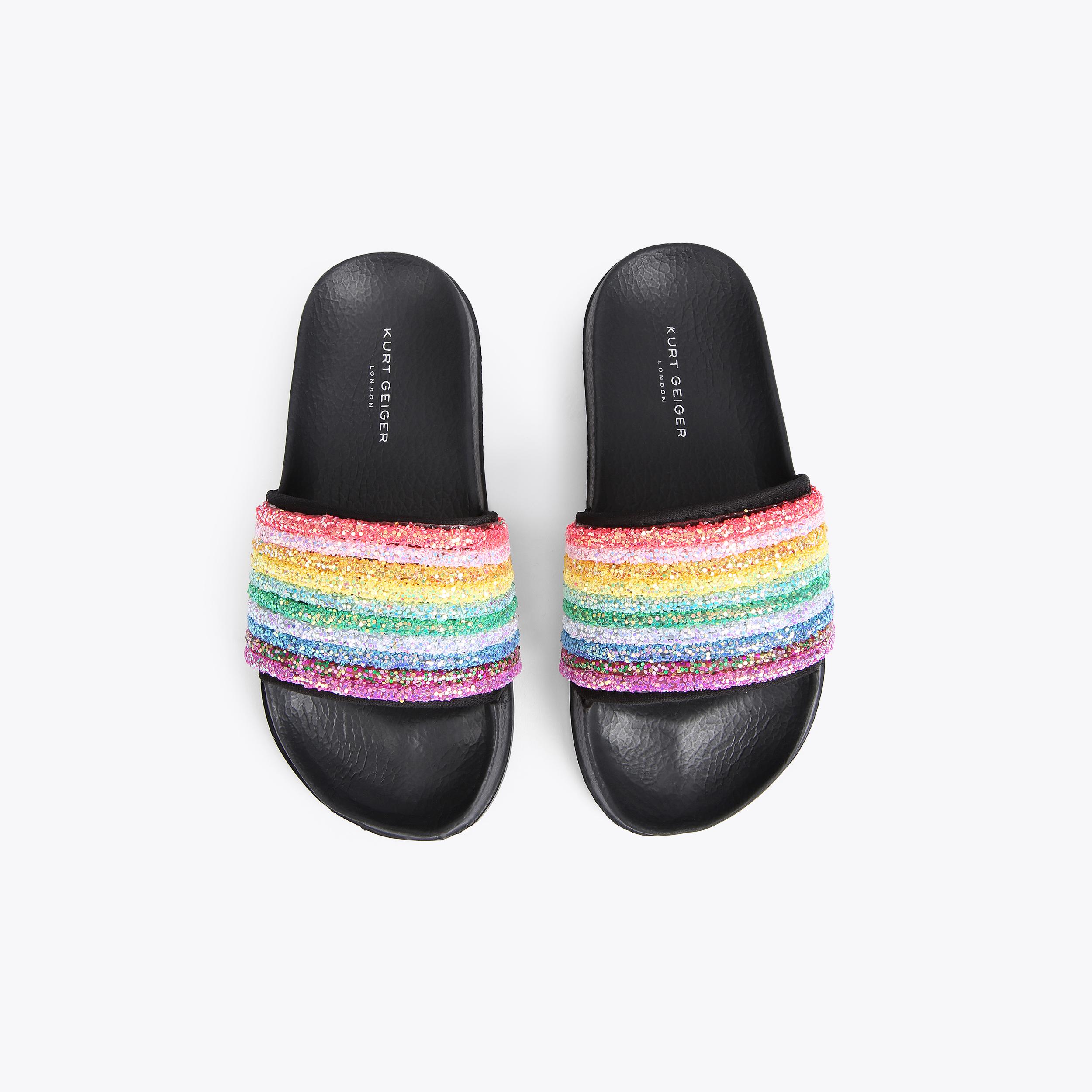 MINI MEENA Kids Rainbow Sliders by KURT GEIGER LONDON
