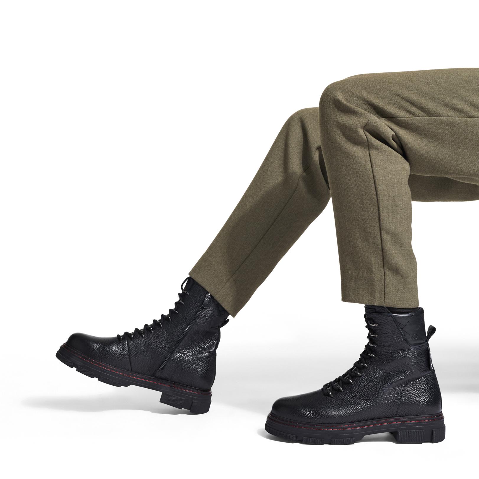BIRD CUFF MENS Black Lace Up Ankle Boots by KURT GEIGER LONDON