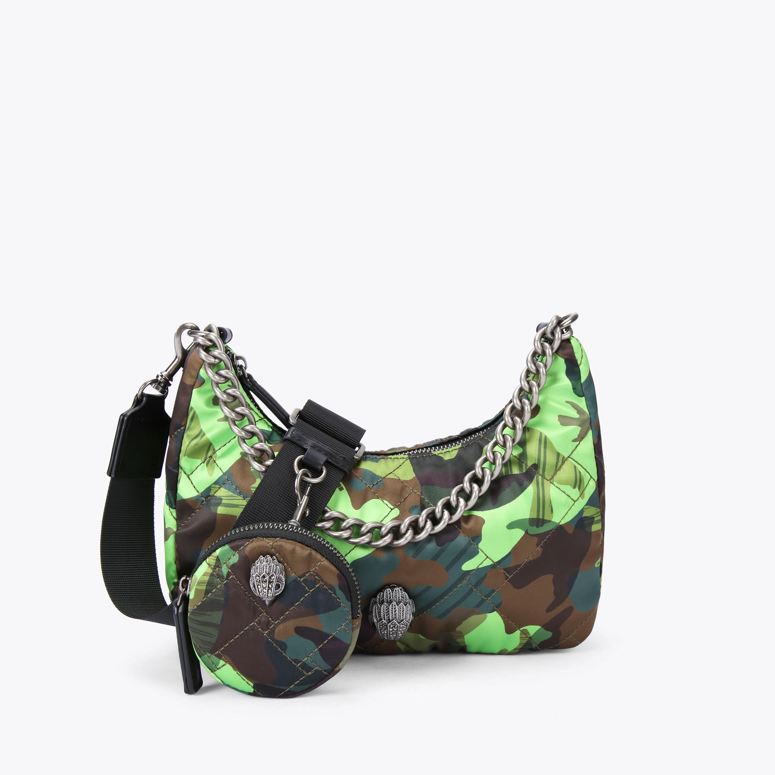 RECYCLED MULTI CROSS BODY Camouflage Cross Body Purse by KURT GEIGER LONDON