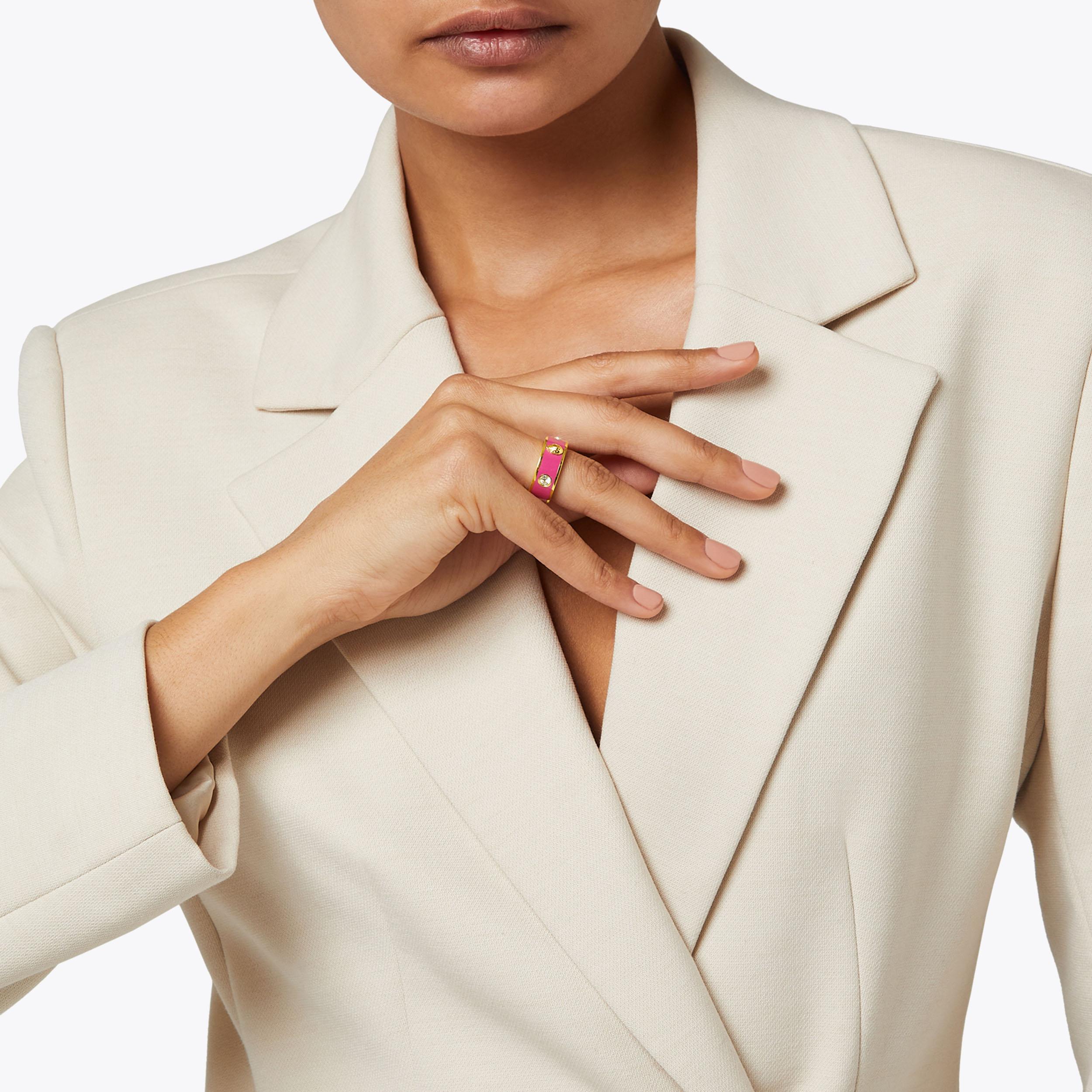 ENAMEL EAGLE RING Blue Enamel Eagle Head Ring by KURT GEIGER LONDON