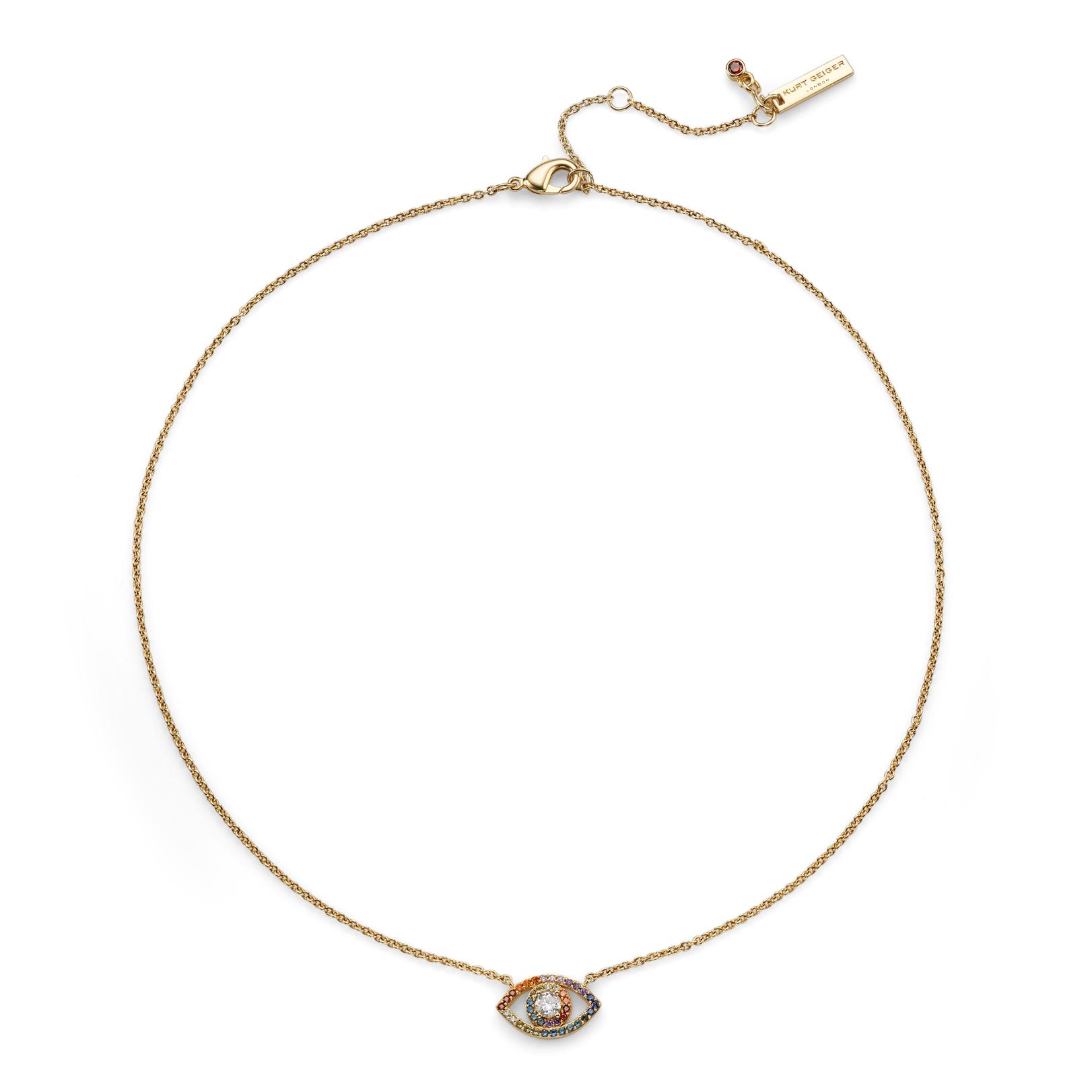 EVIL EYE PENDANT Evil Eye Motif Pendant Necklace by KURT GEIGER LONDON
