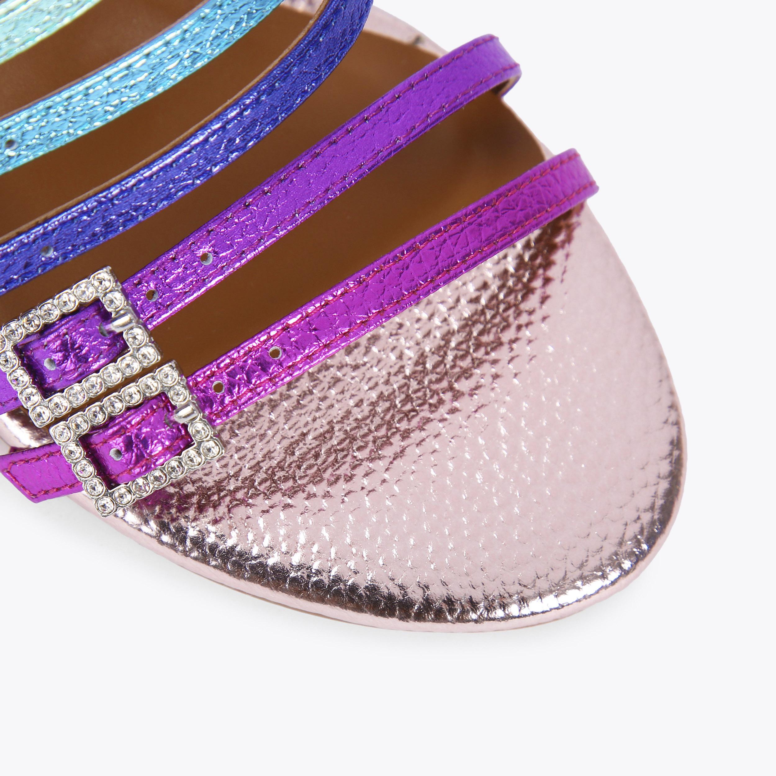 PIERRA MULE Multi Color Stiletto Slip On Heels by KURT GEIGER LONDON