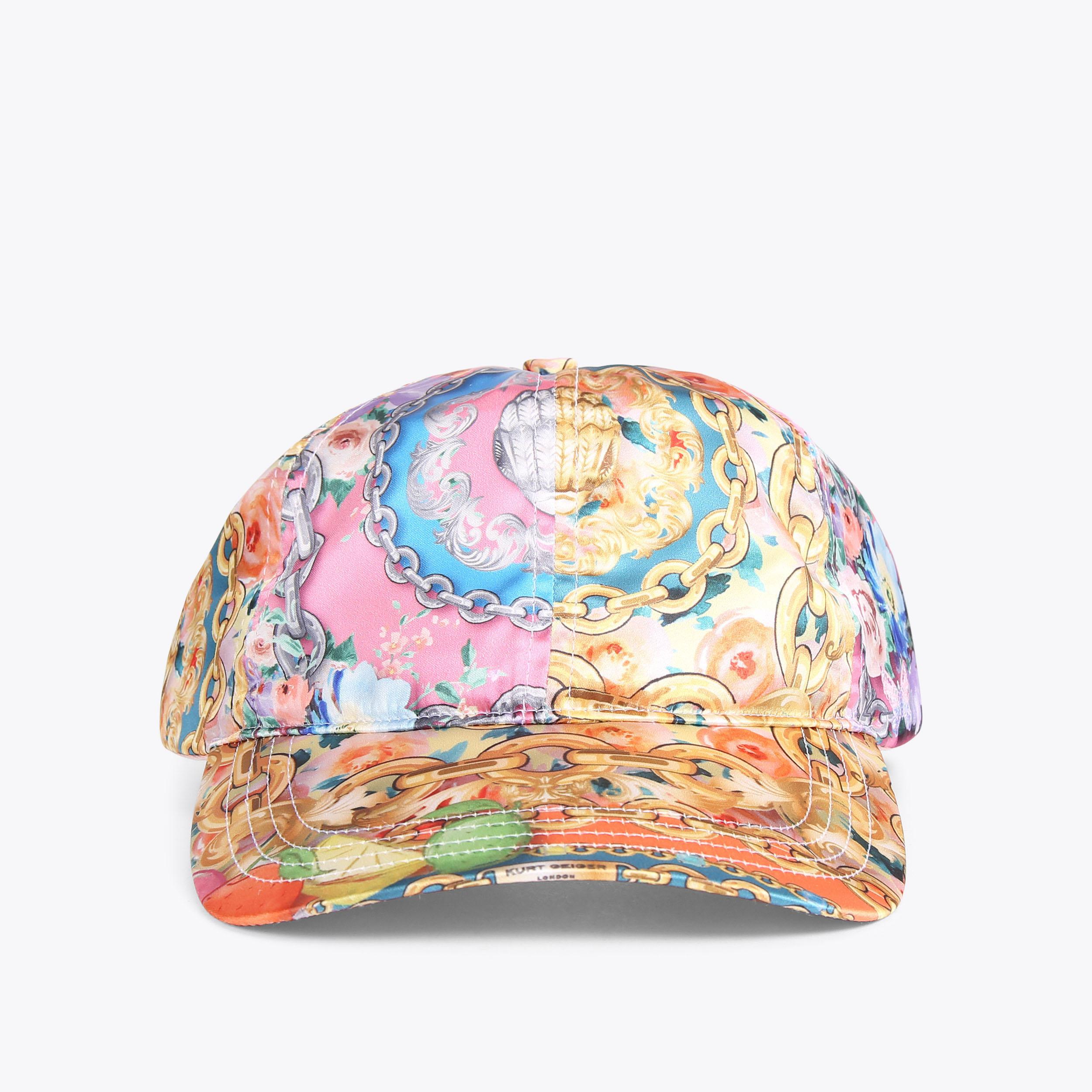 PATCHWORK CAP Satin Baseball Cap by KURT GEIGER LONDON
