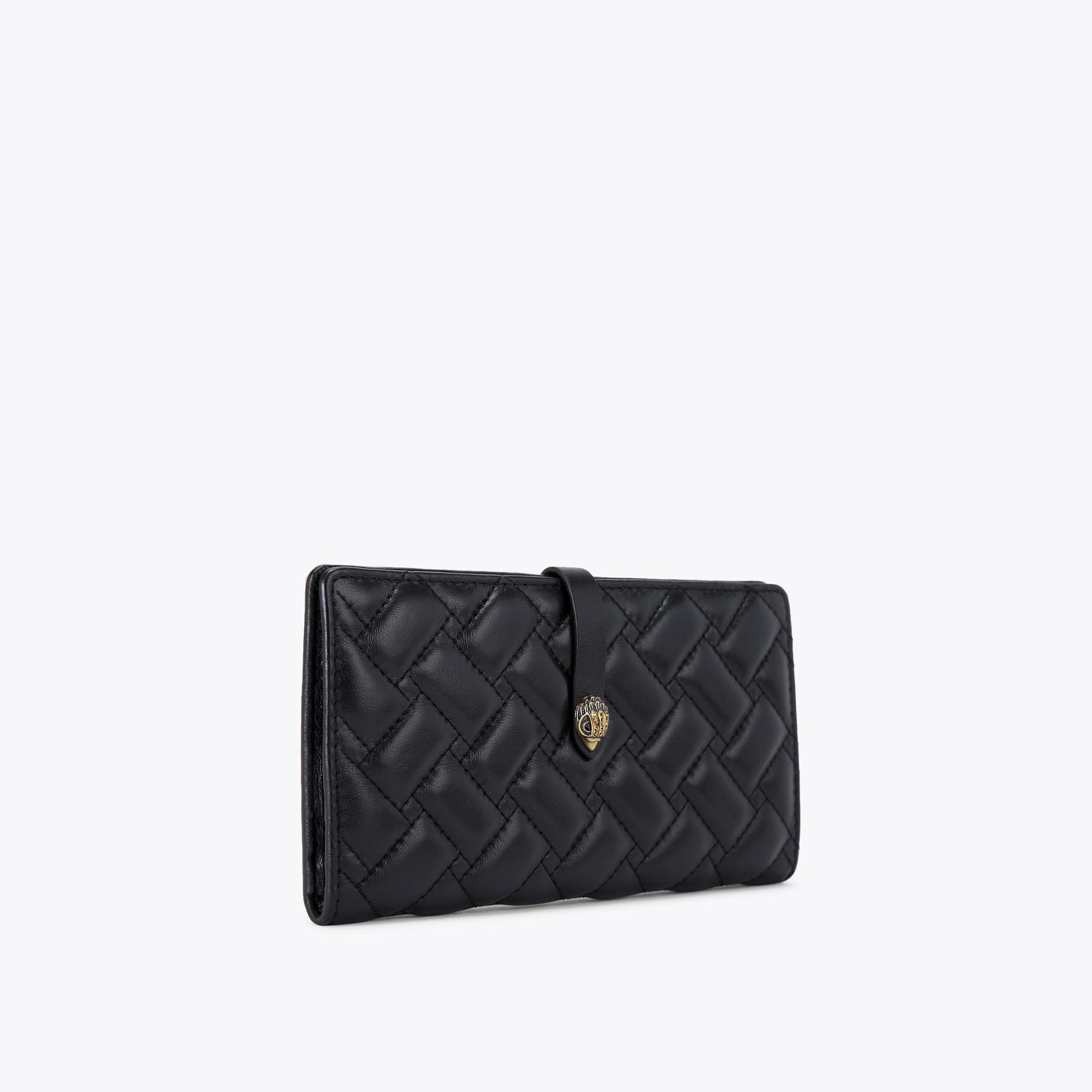 LEATHER SOFT WALLET Black Leather Wallet by KURT GEIGER LONDON
