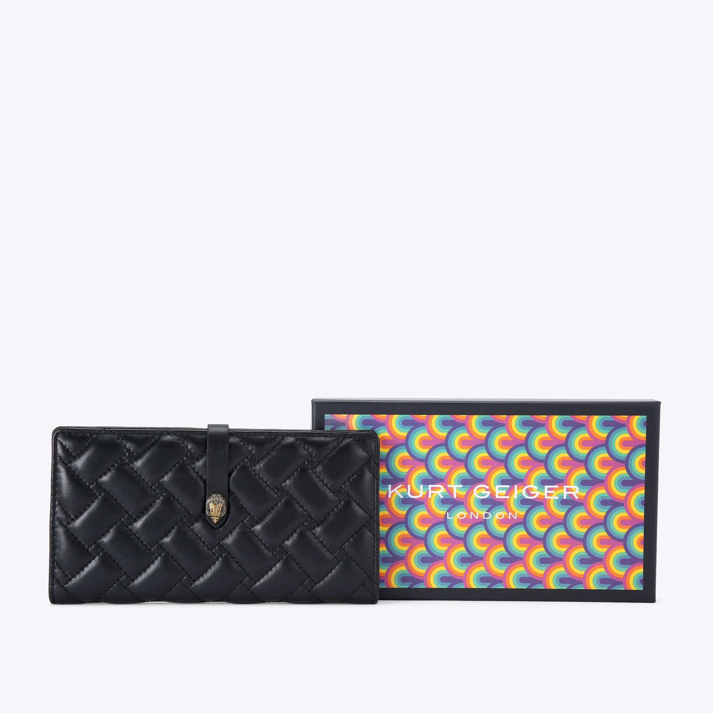 LEATHER SOFT WALLET Black Leather Wallet by KURT GEIGER LONDON