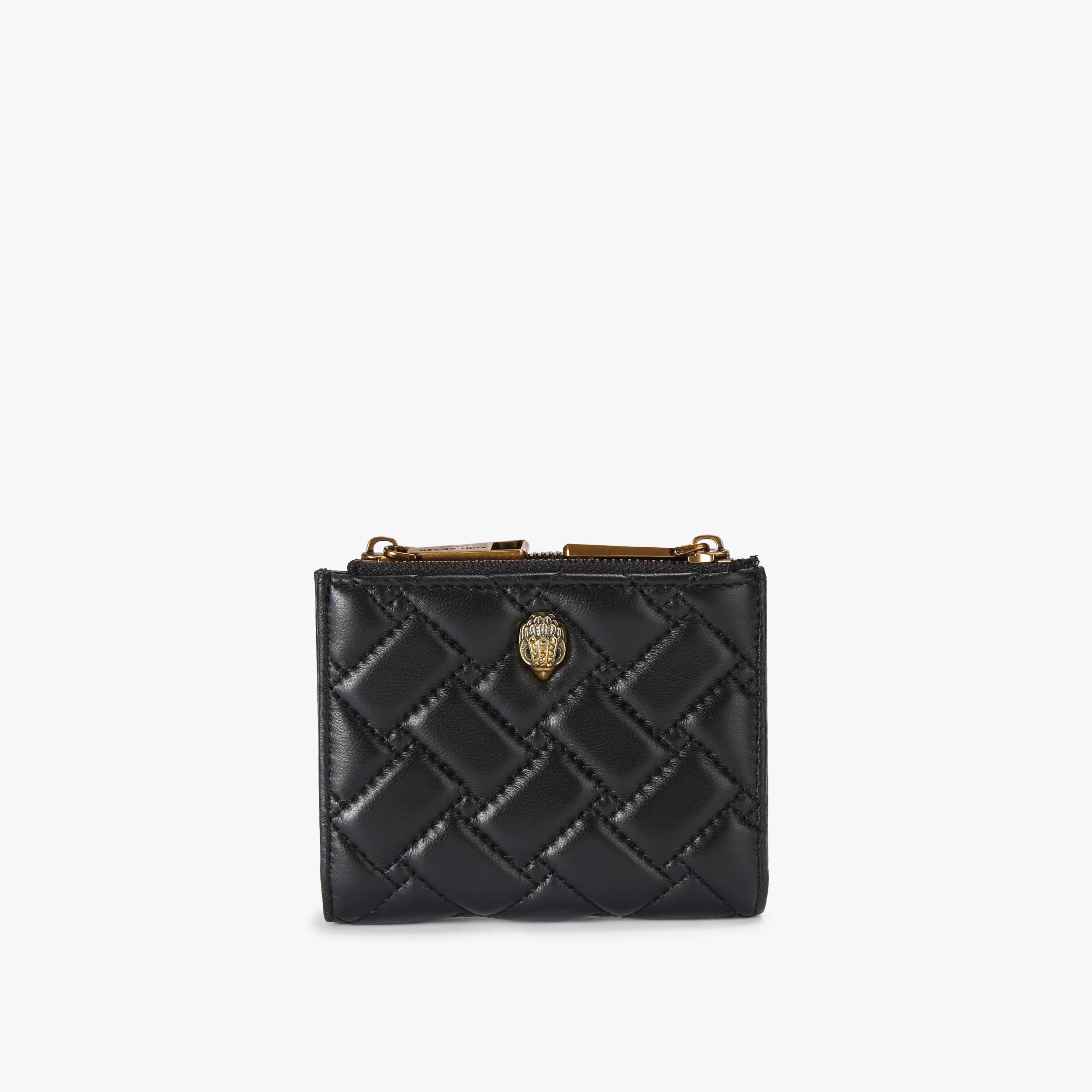 MINI PURSE Black Leather Purse by KURT GEIGER LONDON