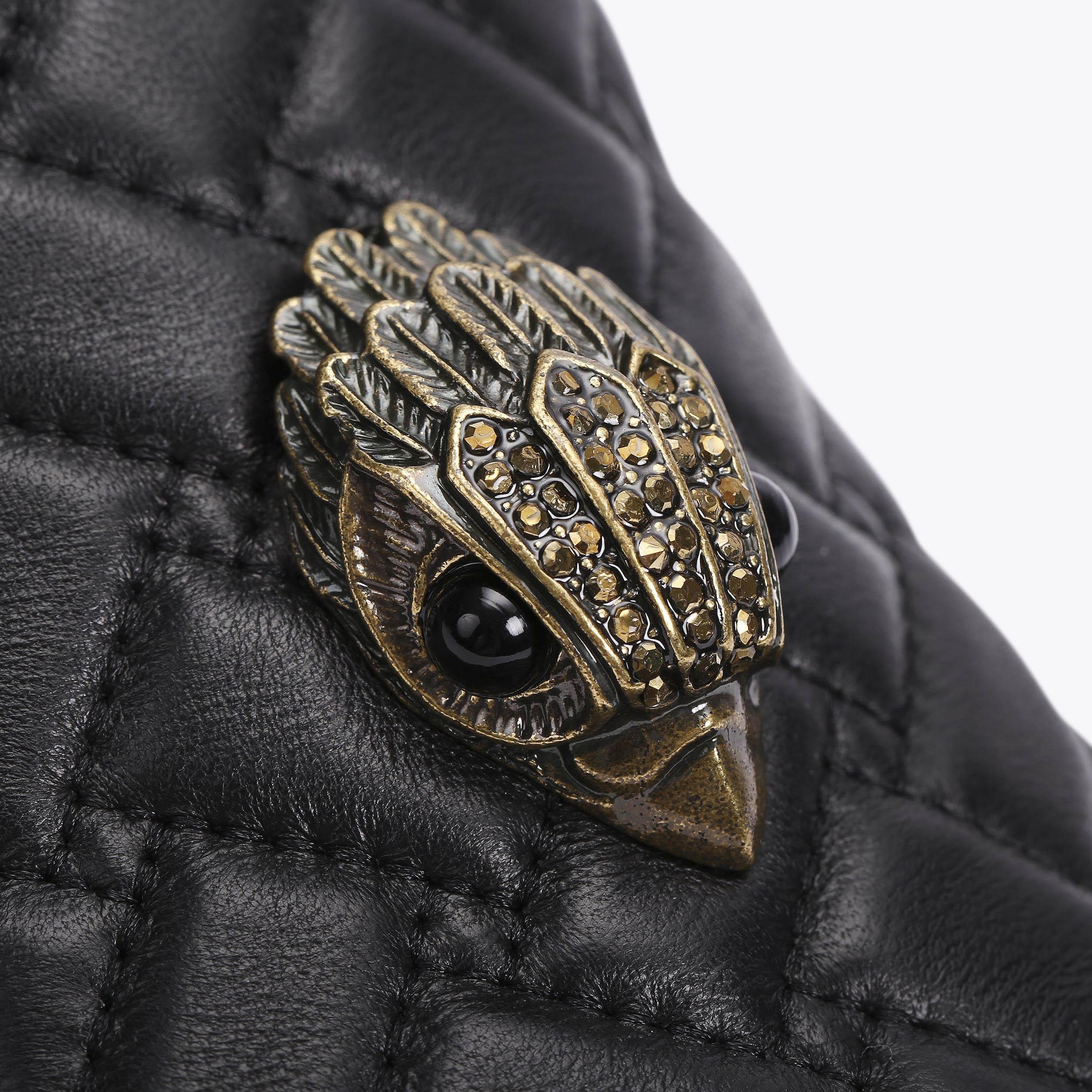 HOLLY EAGLE MULE Black Slip On Mule Loafer by KURT GEIGER LONDON