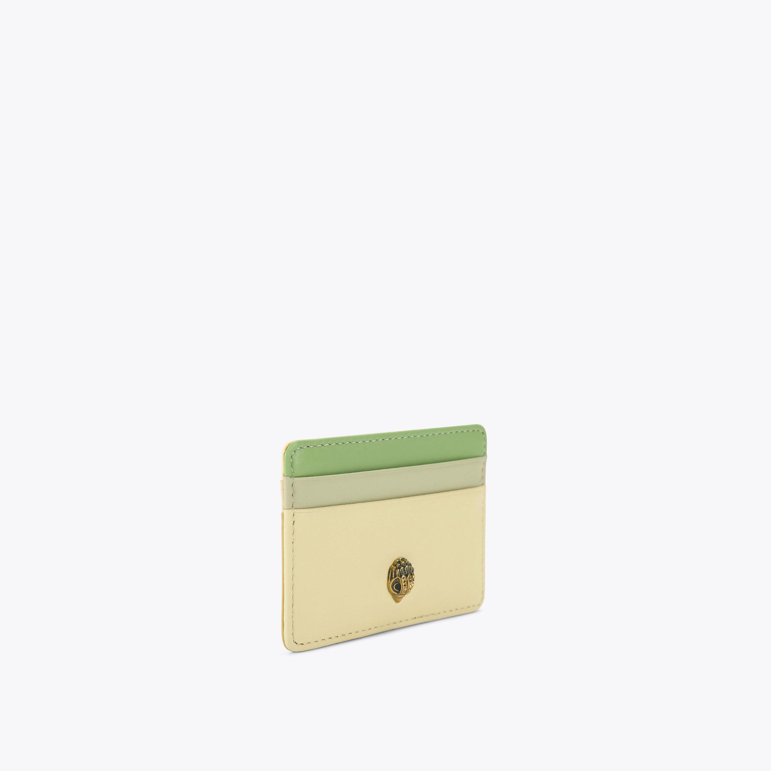 CARD HOLDER Green Leather Card Holder by KURT GEIGER LONDON