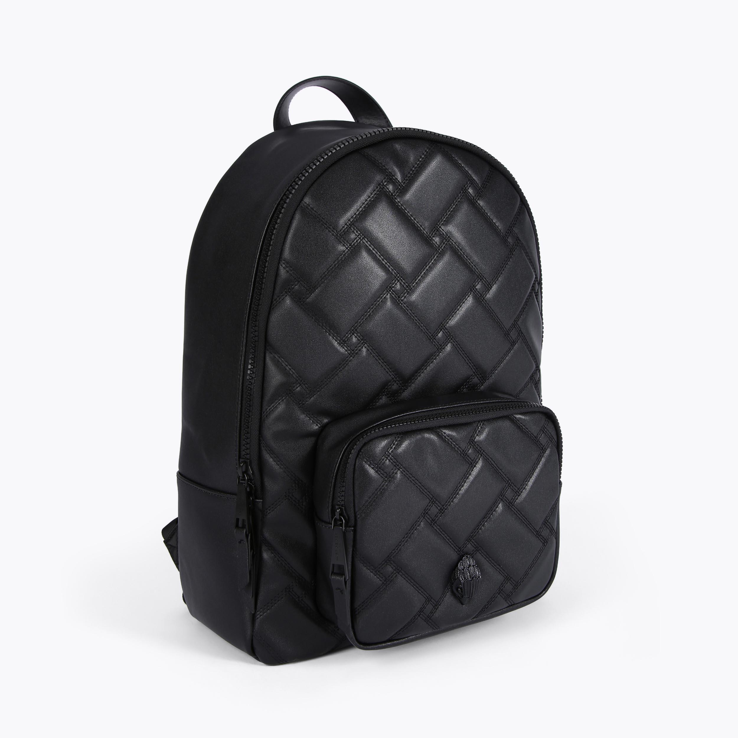 KENSINGTON M BACKPACK Black Quilted Padded Backpack by KURT GEIGER LONDON