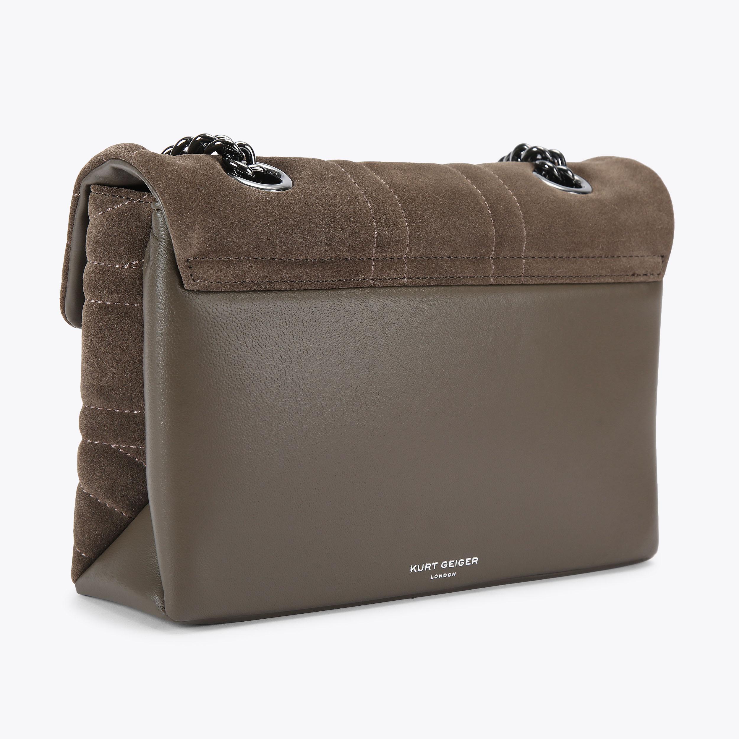 KENSINGTON UJ BAG Grey Kensington UJ Shoulder Bag by Kurt Geiger London