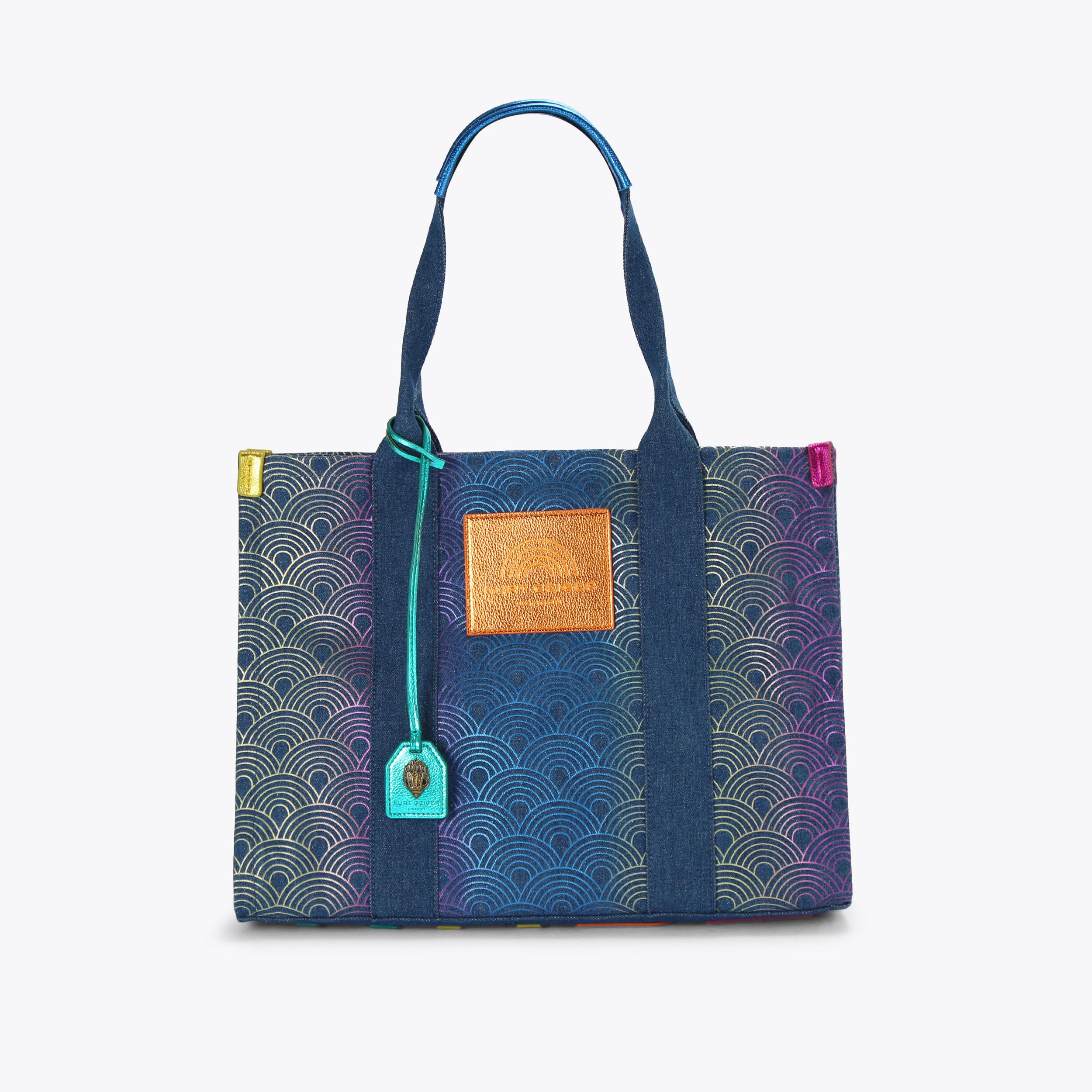 LG SOUTHBANK TOTE Denim Blue Large Tote by KURT GEIGER LONDON
