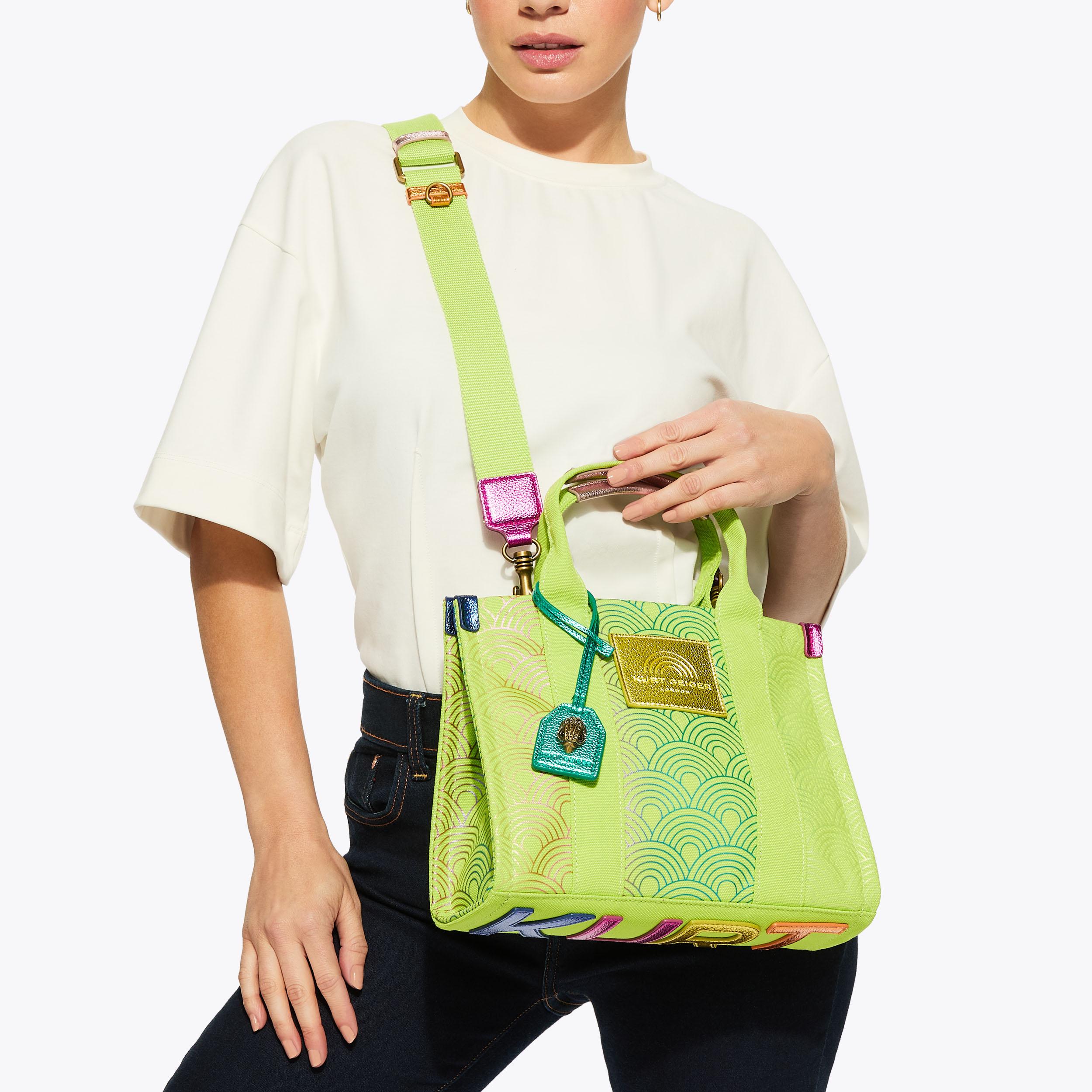 SMALL SOUTHBANK TOTE Lime Green Tote by KURT GEIGER LONDON