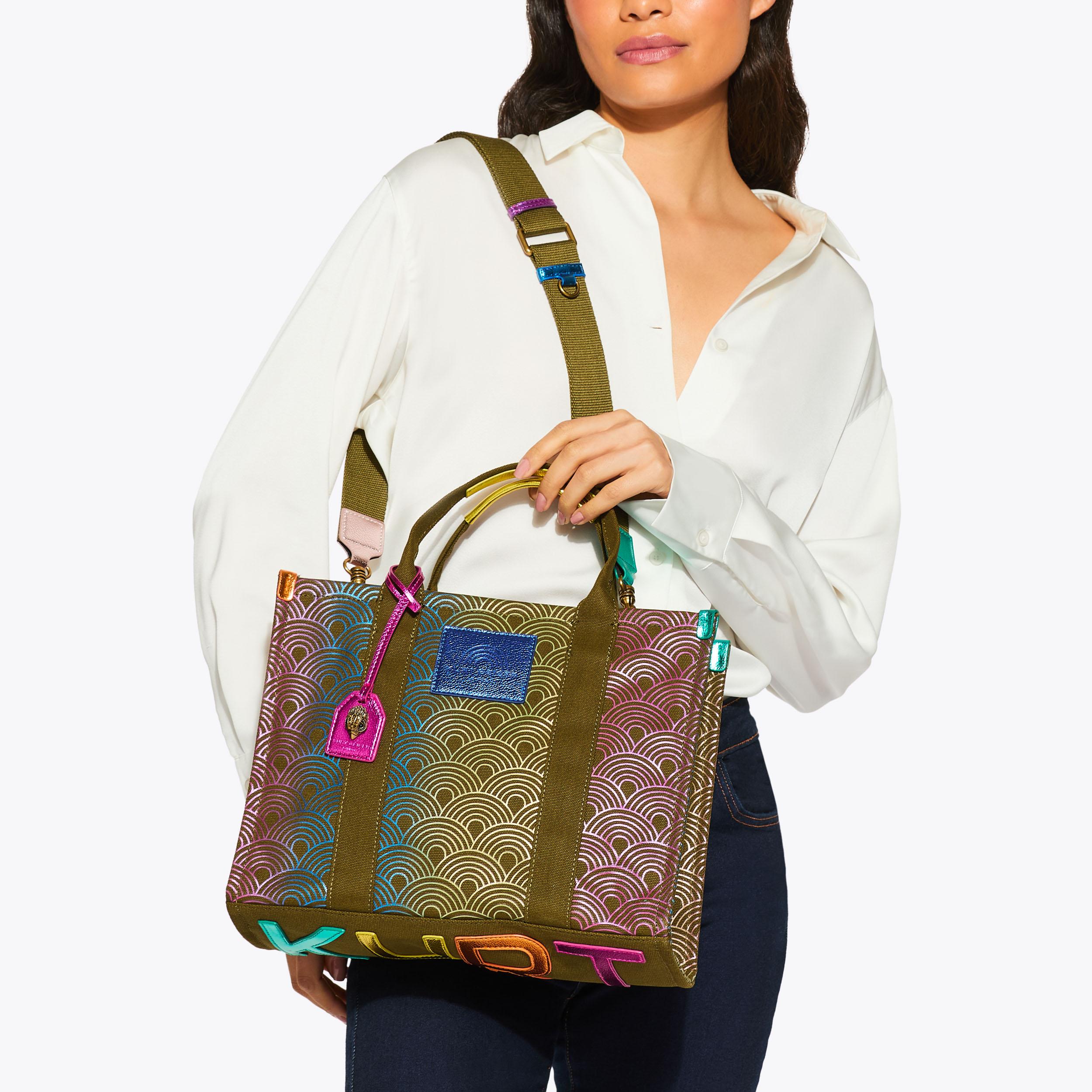 SMALL SOUTHBANK TOTE Khaki Tote Purse by KURT GEIGER LONDON