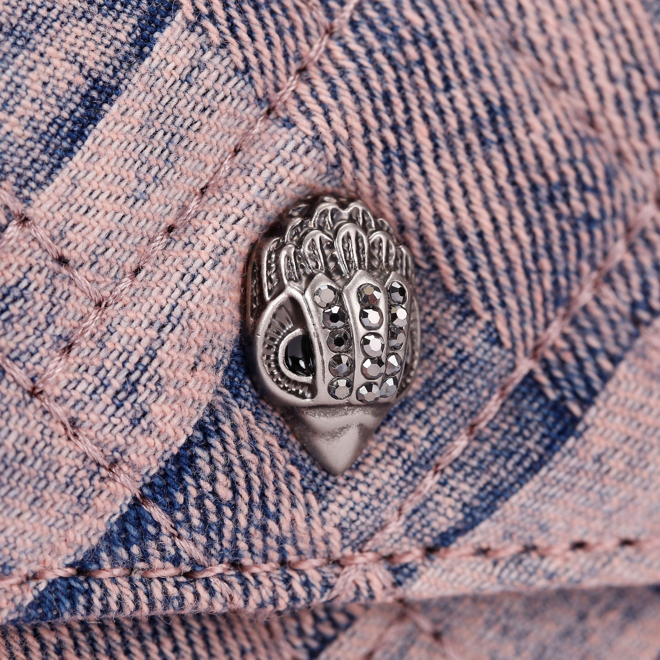 MICRO KENSINGTON Pink Denim Mini Bag by KURT GEIGER LONDON