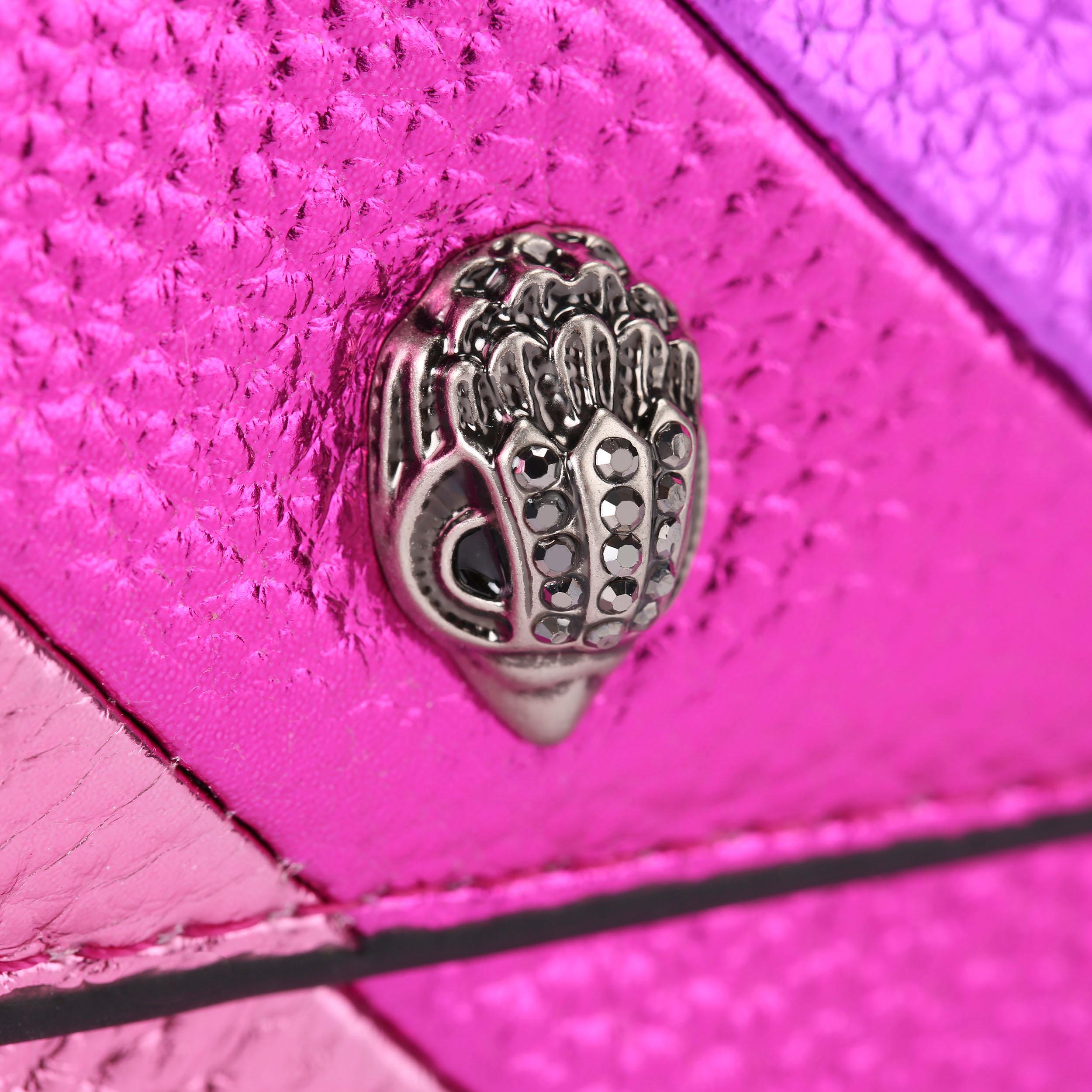 MICRO KENSINGTON Pink Stripe Cross Body by KURT GEIGER LONDON