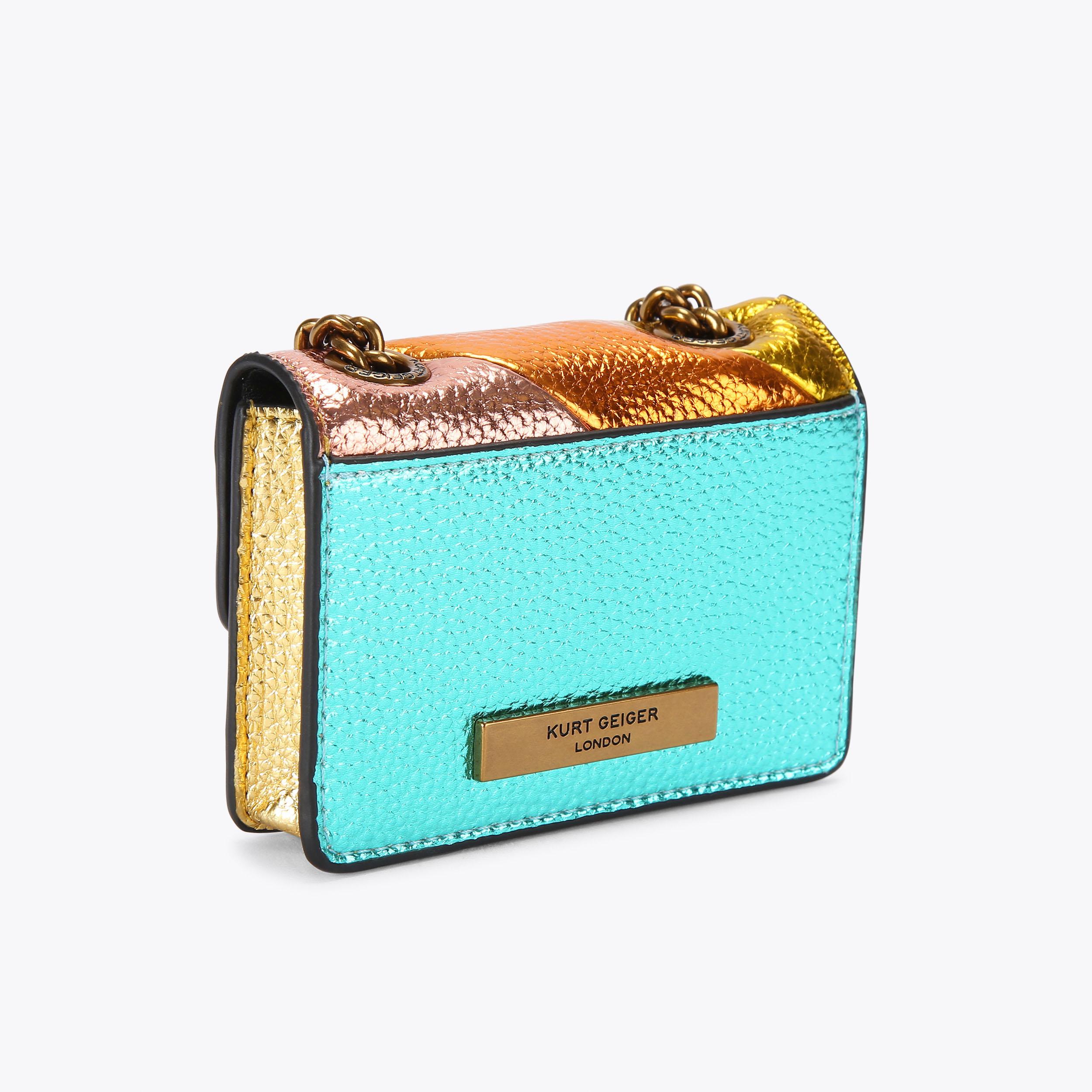 MICRO KENSINGTON Blue Mini Cross Body by KURT GEIGER LONDON