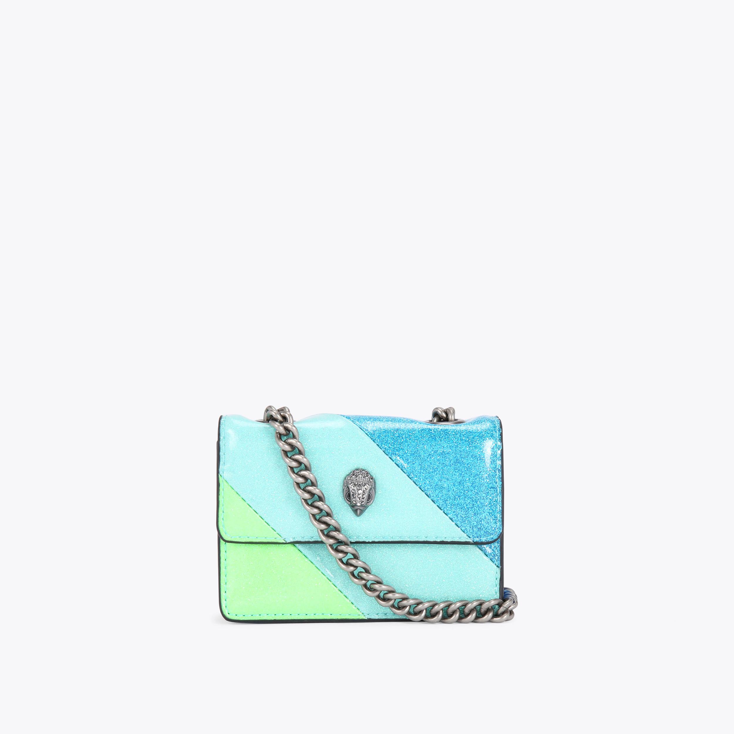 MICRO KENSINGTON Green Micro Cross Body Bag by KURT GEIGER LONDON