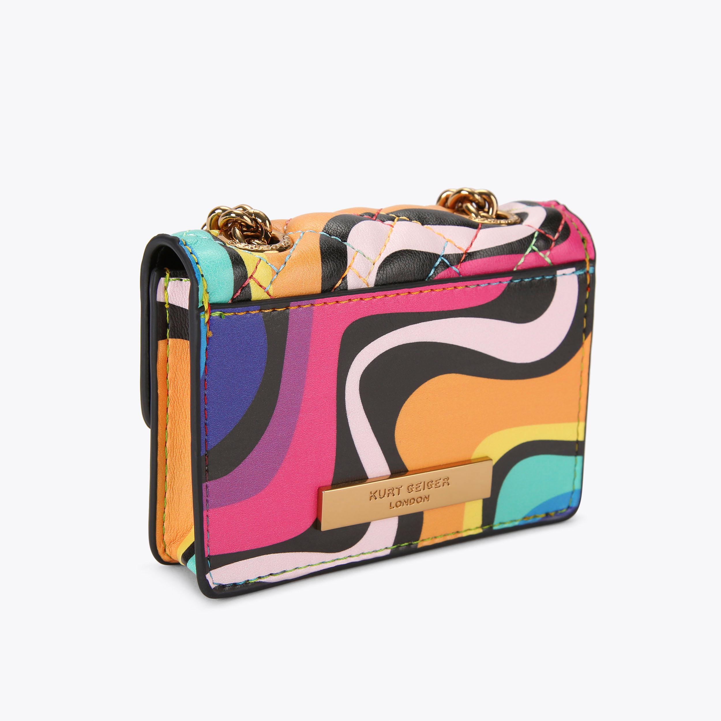 MICRO KENSINGTON Swirl Rainbow Cross Body Purse by KURT GEIGER LONDON