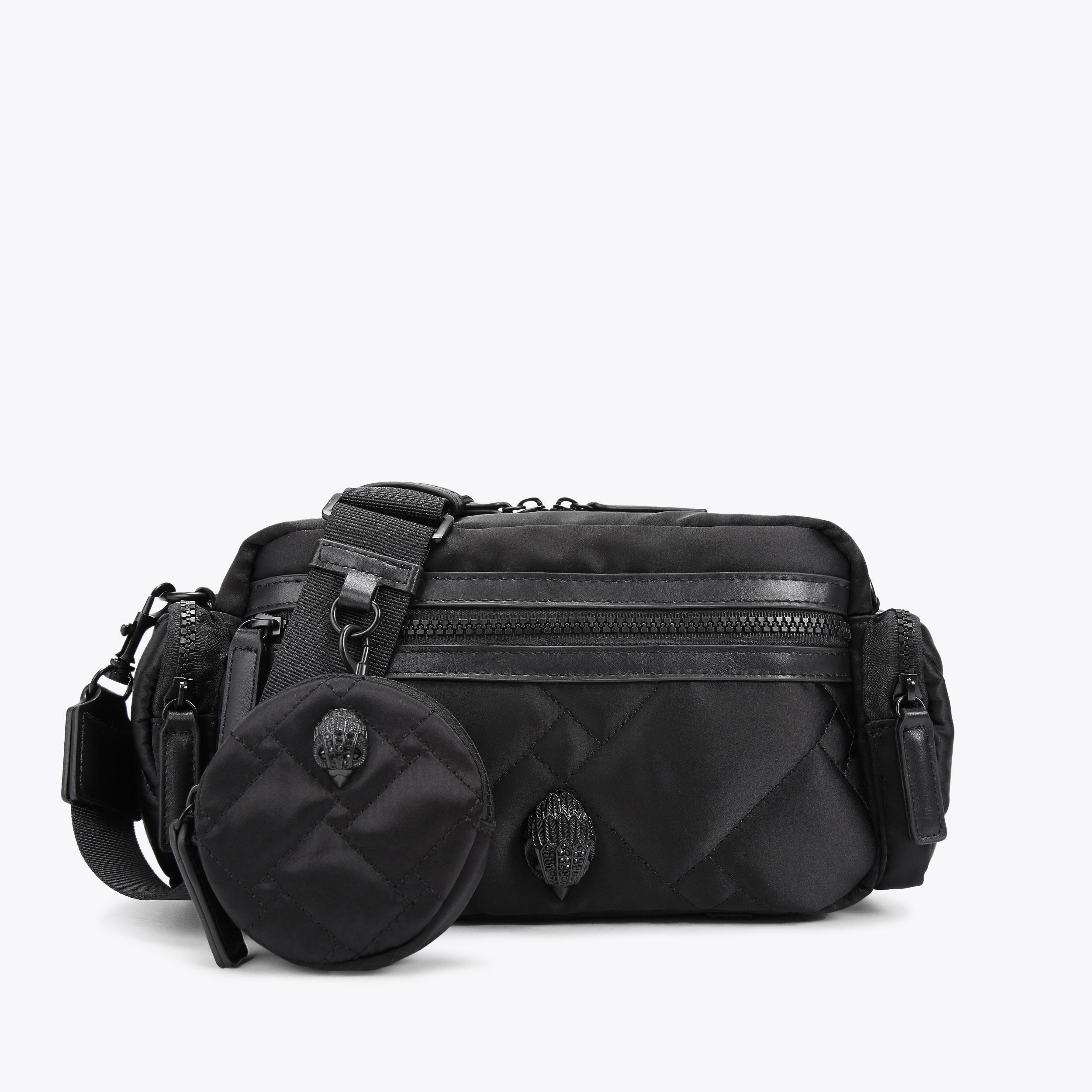 RECYCLED MULTI CAMERA BAG Black Nylon Recycled Camera Purse by KURT ...