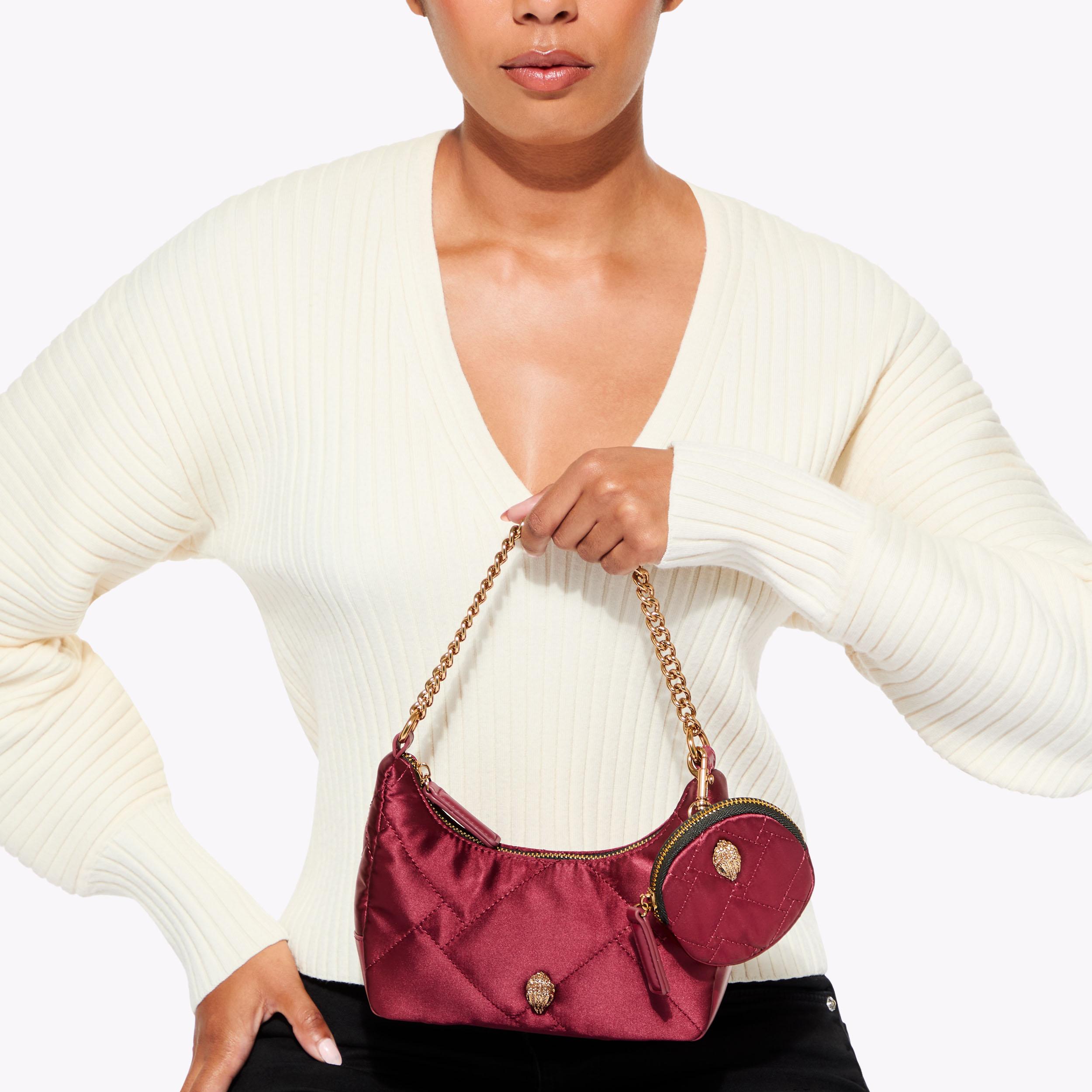 RECYCLED SM MULTI XBODY Dark Red Nylon Cross Body Purse by KURT GEIGER ...