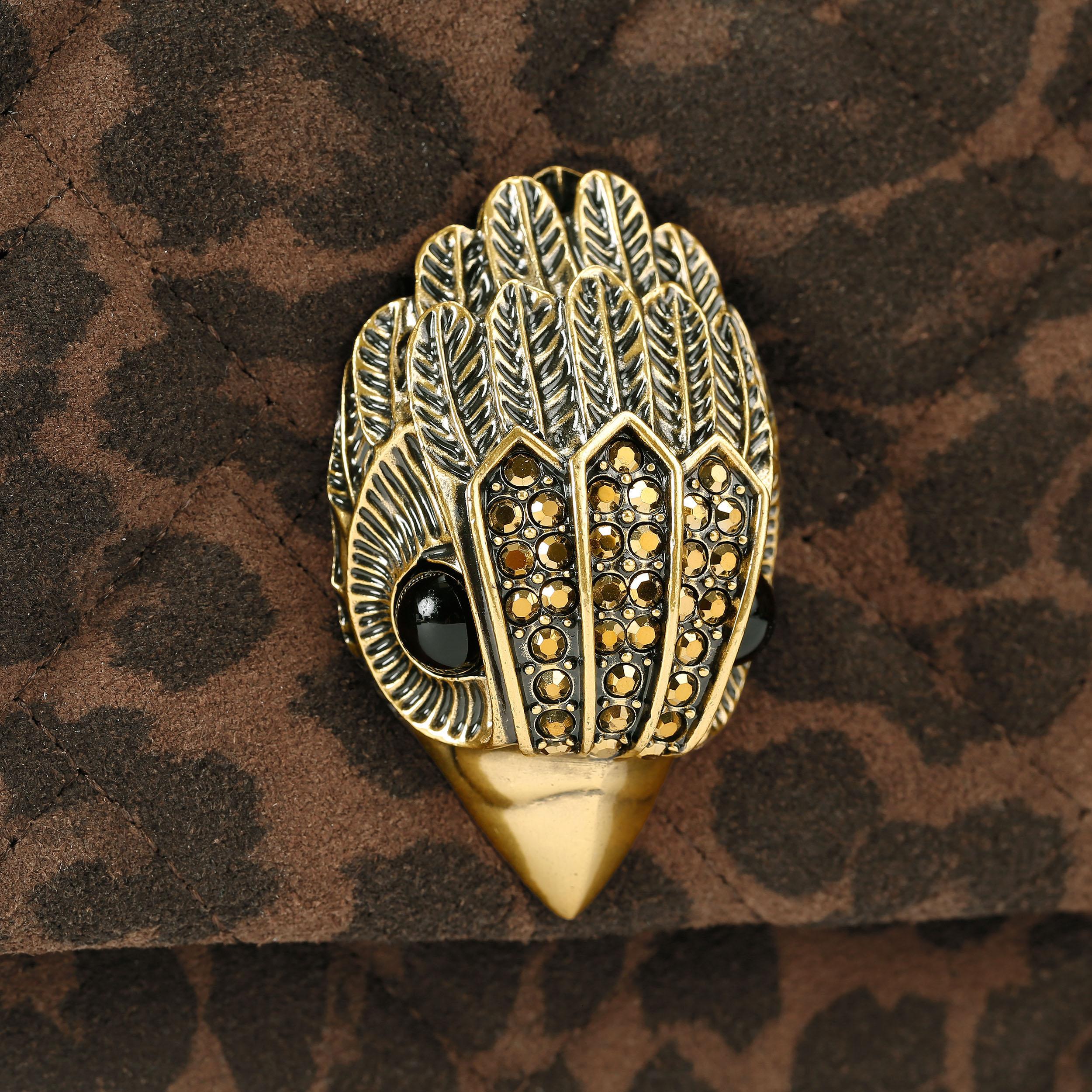 MINI KENSINGTON KURT Leopard Print Cross Body Bag by KURT GEIGER LONDON