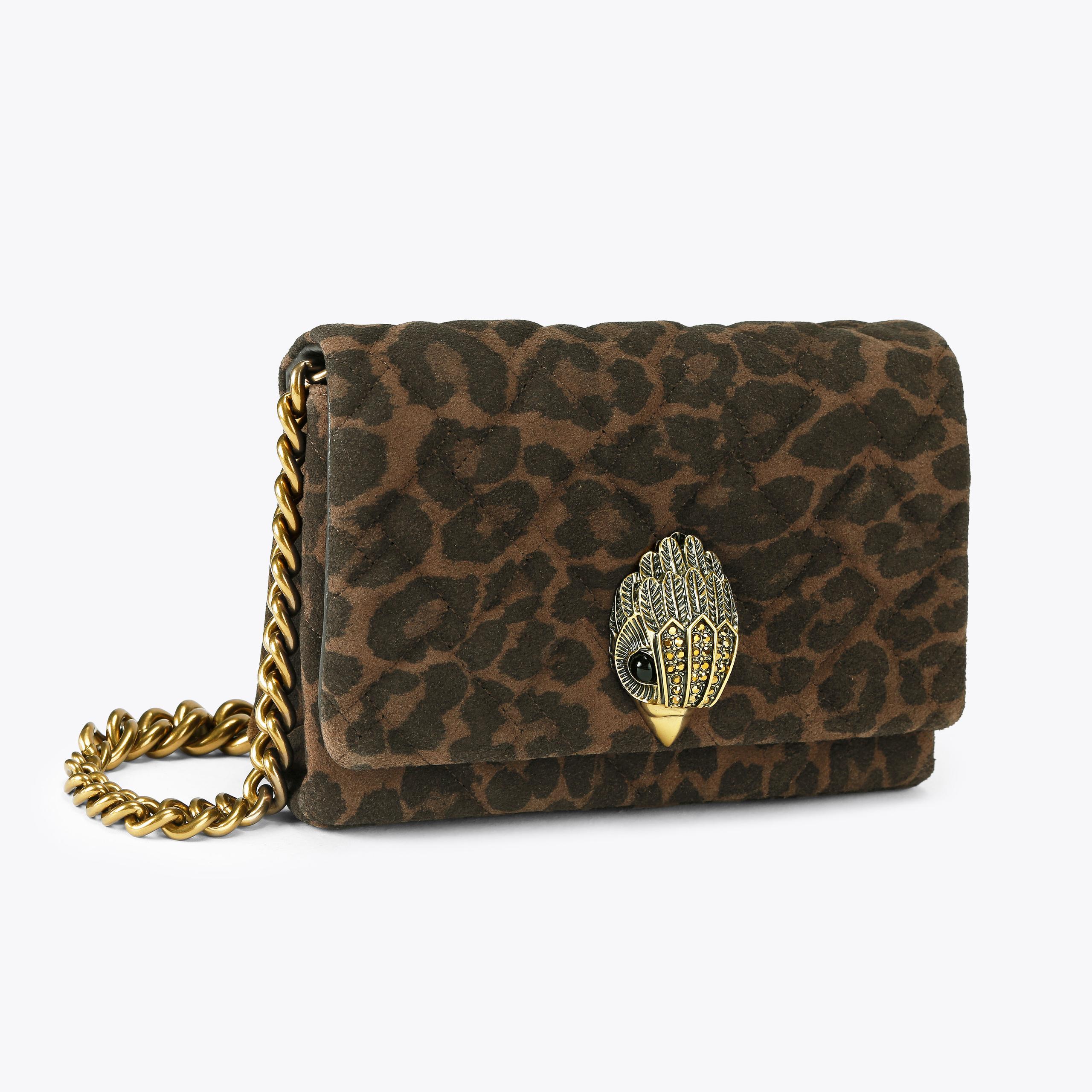 MINI KENSINGTON KURT Leopard Print Cross Body Bag by KURT GEIGER LONDON
