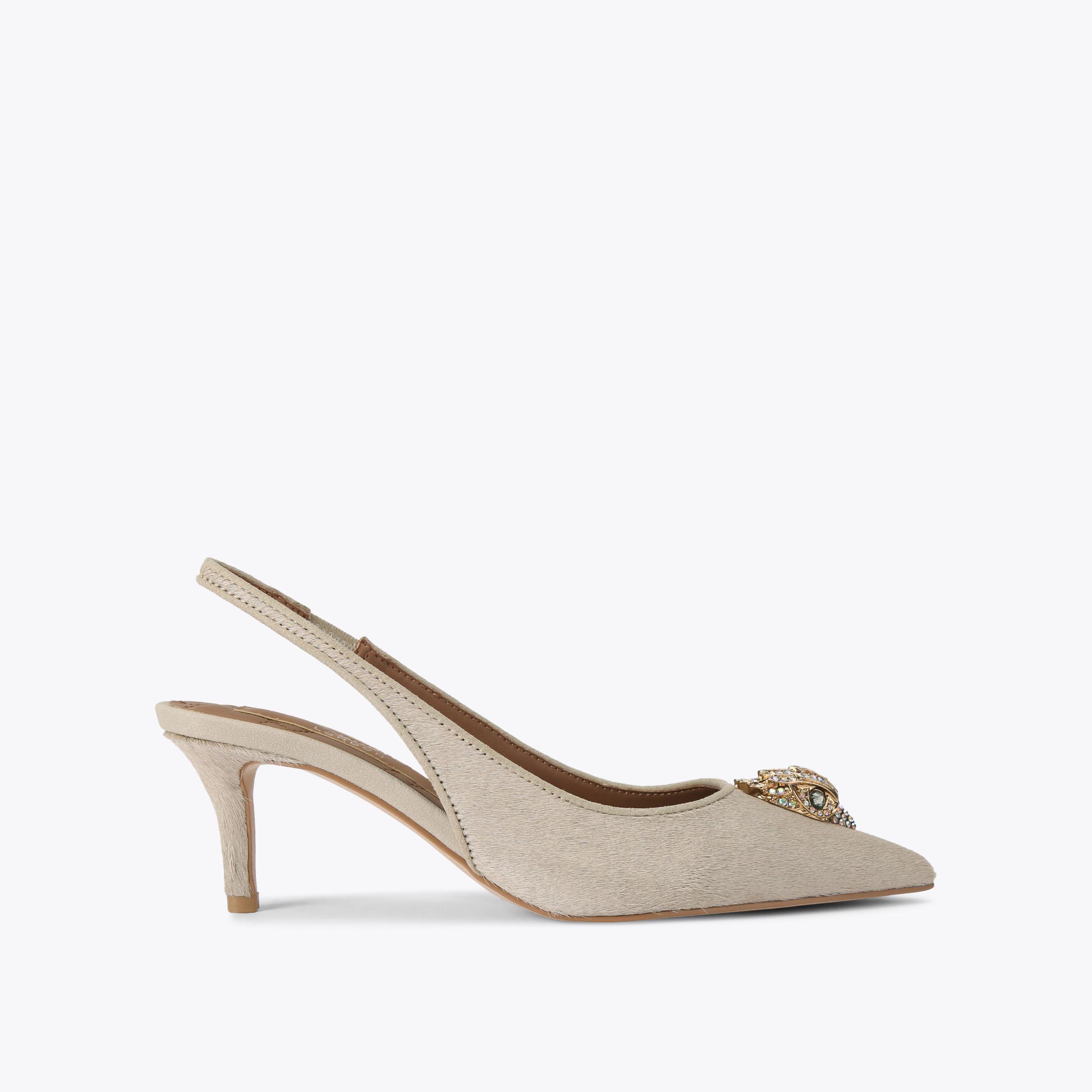 BELGRAVIA SLING BACK Blue Stripe Strawberry Heel by KURT BELGRAVIA SLING BACK Blue Stripe Strawberry Heel by KURT