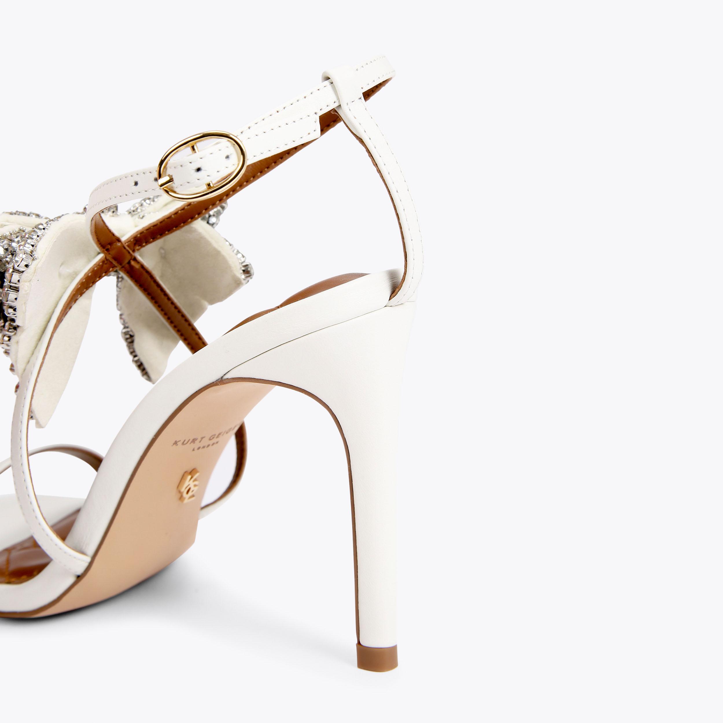 BROMLEY BOW SANDAL 95 Bone Sandal by KURT GEIGER LONDON