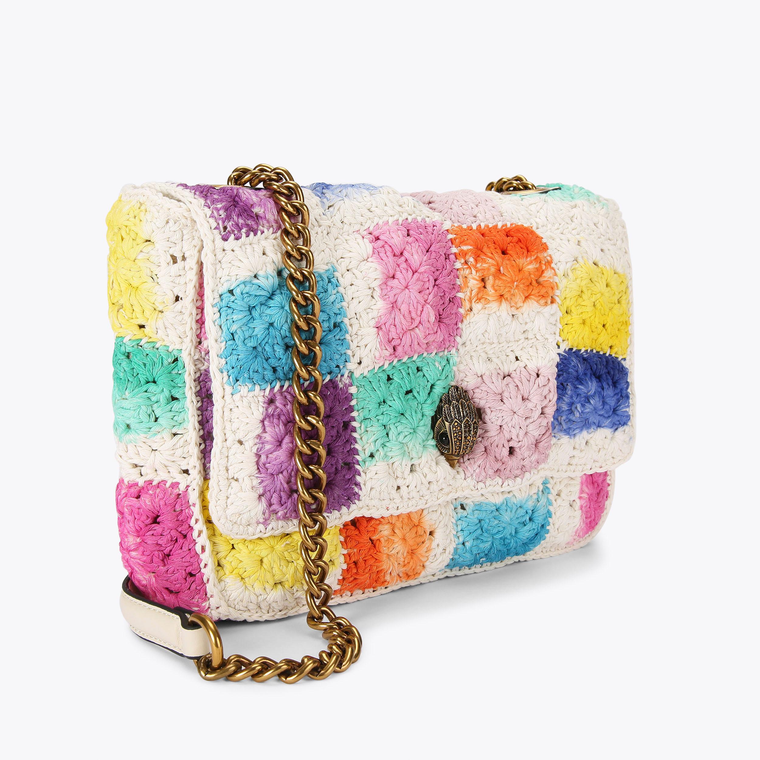 CROCHET KENSINGTON Bone Rainbow Crochet Purse by KURT GEIGER LONDON