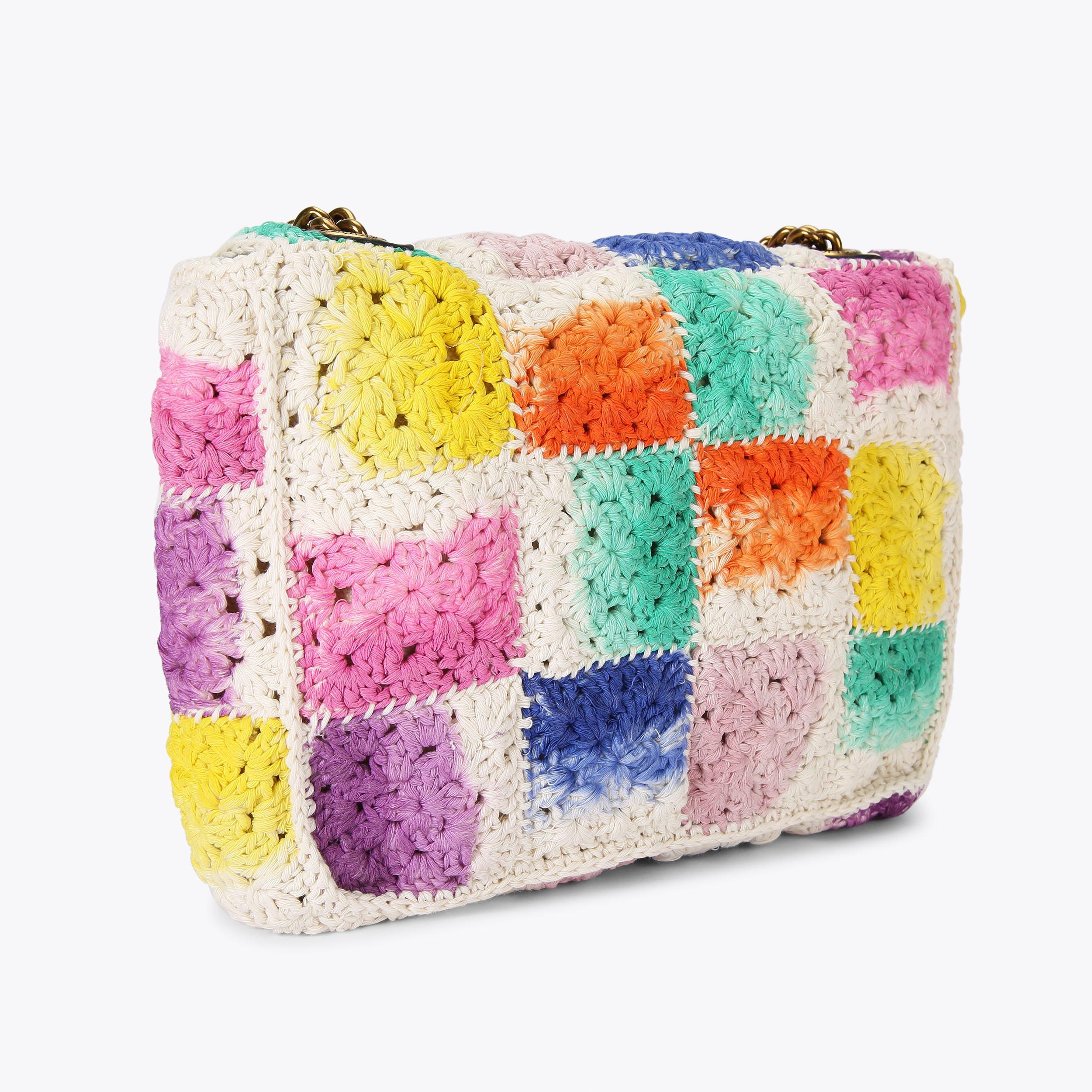CROCHET KENSINGTON Bone Rainbow Crochet Purse by KURT GEIGER LONDON
