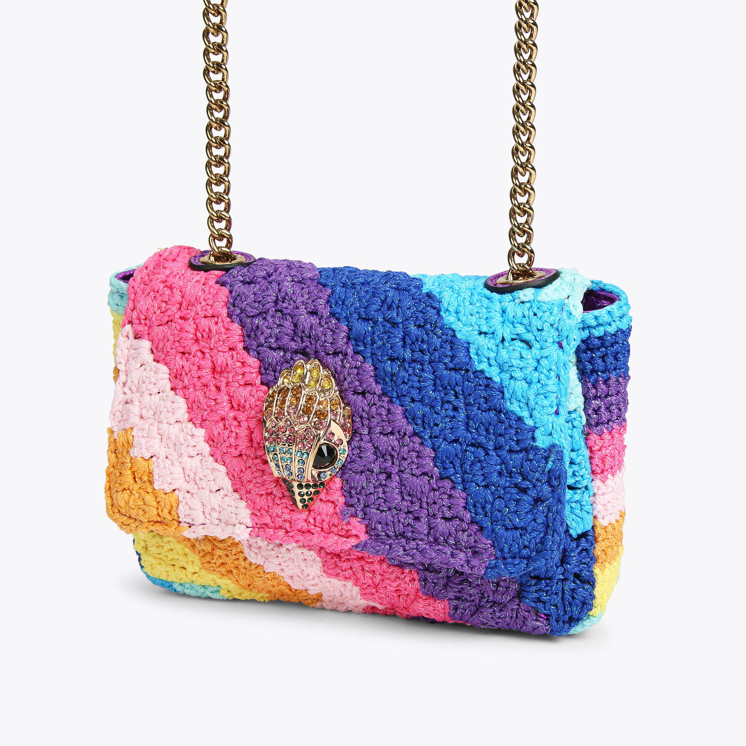 CROCHET MD KENSINGTON Rainbow Cross Body Purse by KURT GEIGER LONDON