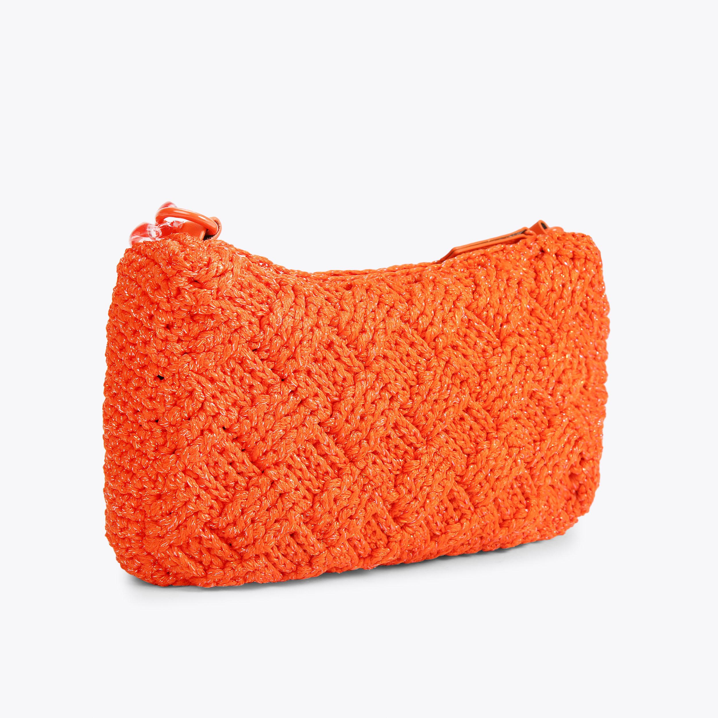 CROCHET MULTI CROSSBODY Orange Cross Body Purse by KURT GEIGER LONDON