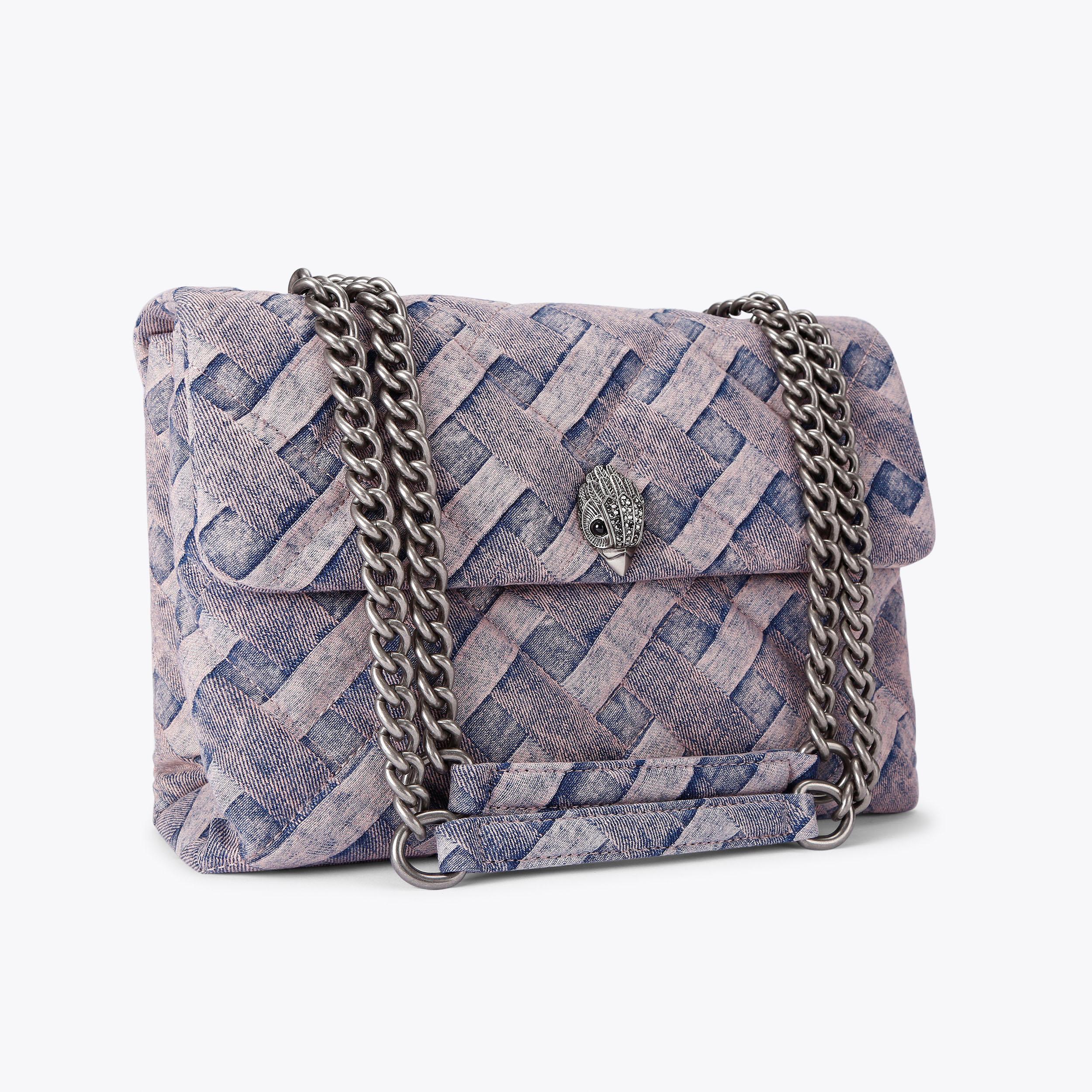 LARGE KENSINGTON SOFT Pink Bleach Shoulder Purse by KURT GEIGER LONDON